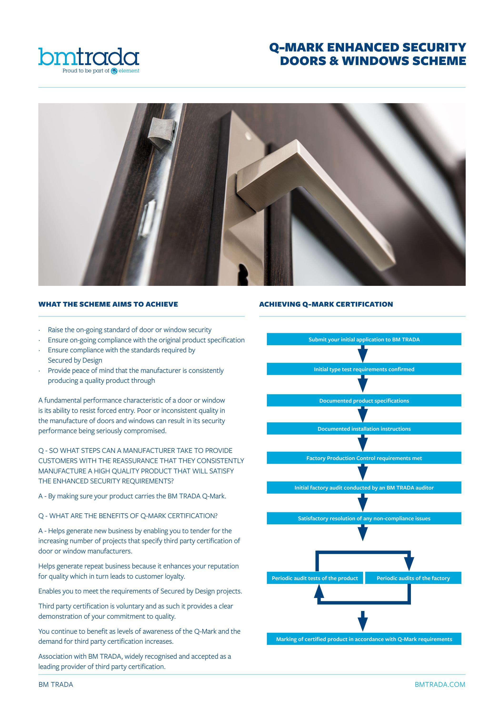 BM TRADA Q Mark Enhanced Security Doors and Windows by BM TRADA ...