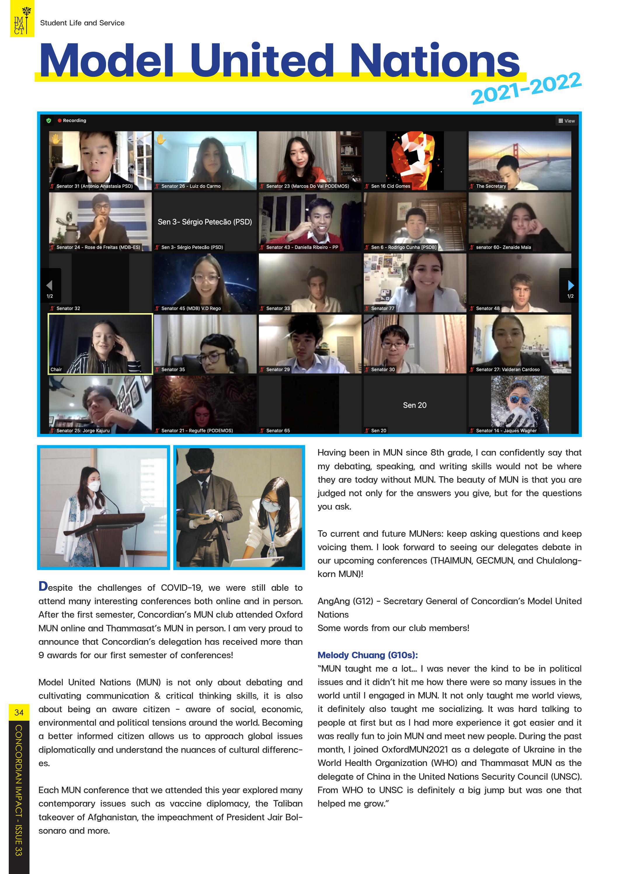 MUN by Concordian International School - Issuu