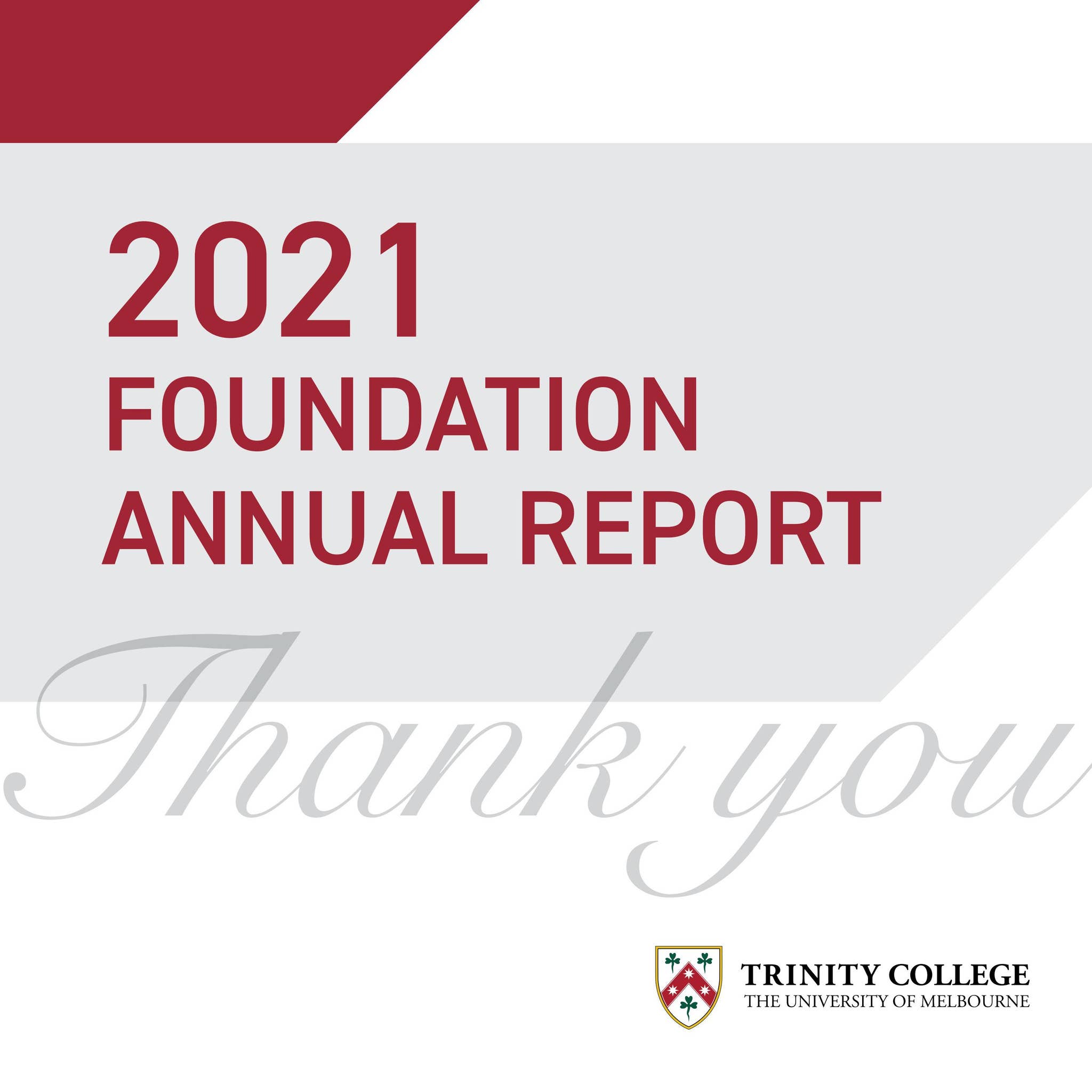 2021 Trinity College Foundation Annual Report by Trinity College Collections - Issuu