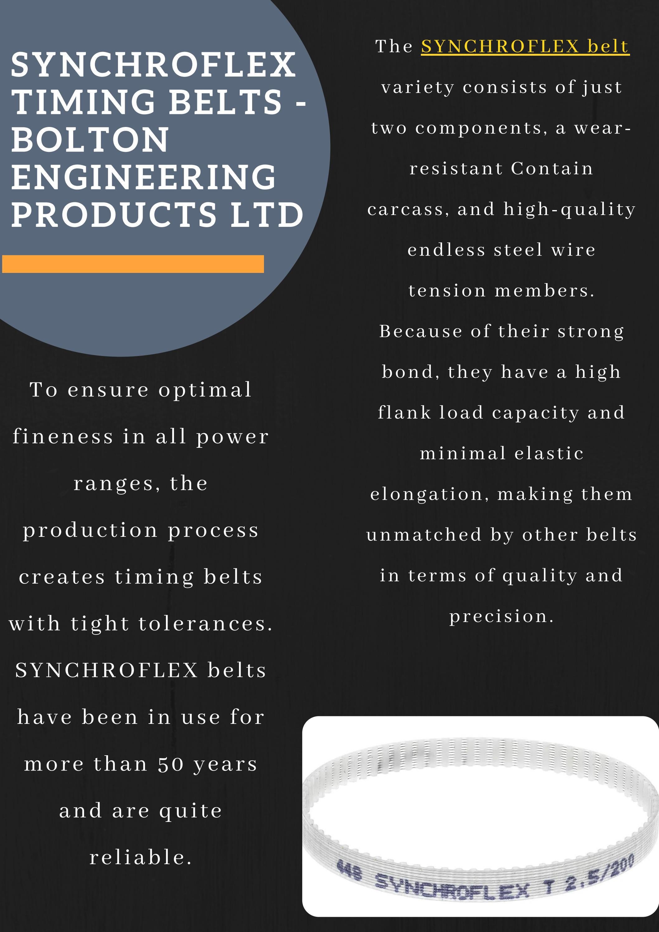 Synchroflex Timing Belts - Bolton Engineering Products Ltd by bolton engineering products - Issuu