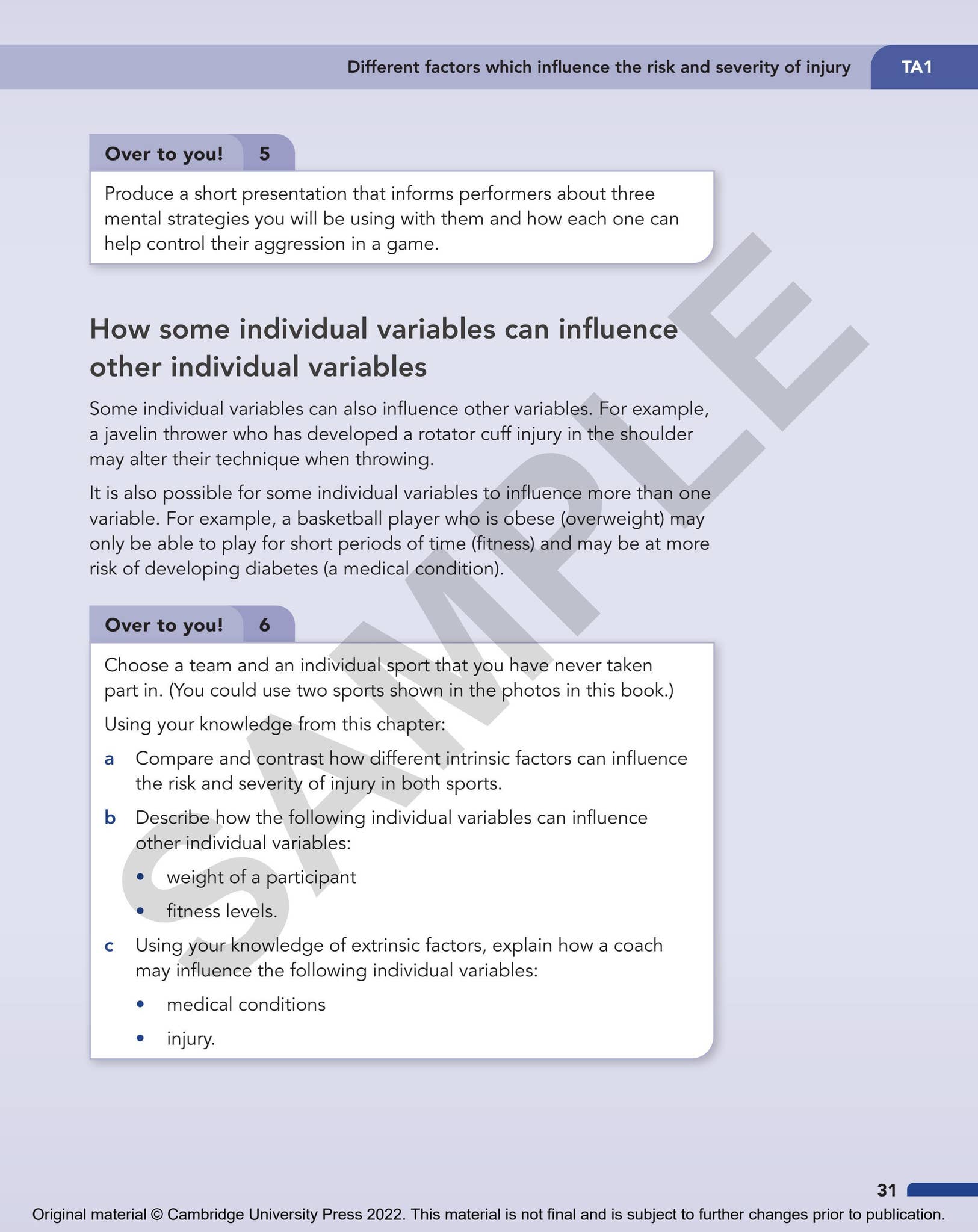 Cambridge Nationals Sport Science Student Book by Cambridge ...