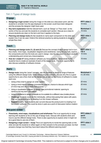 Cambridge Nationals IT Teacher's Resource by Cambridge International ...