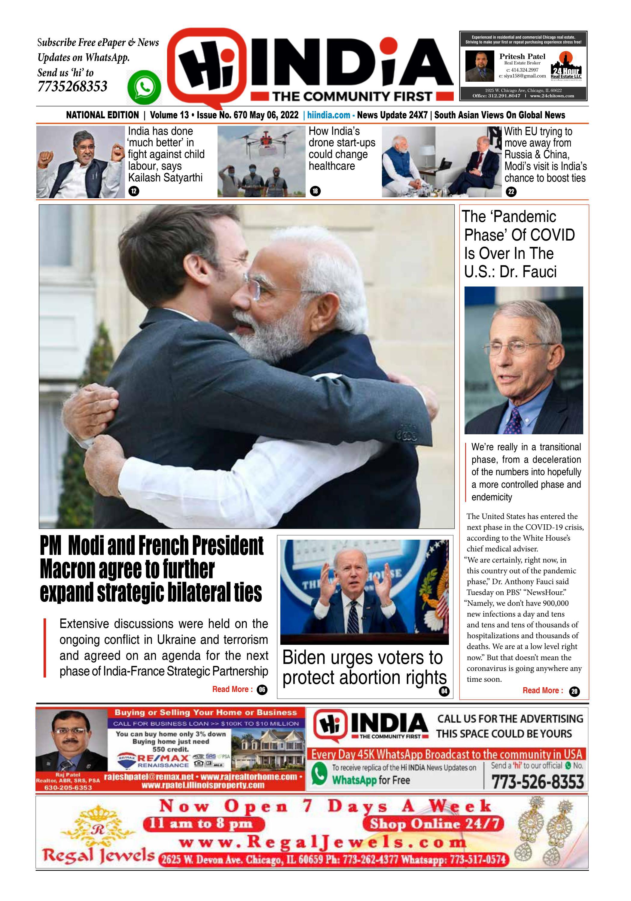 hi INDiA | May 06, 2022 | The Community First by hi INDiA Weekly - Issuu