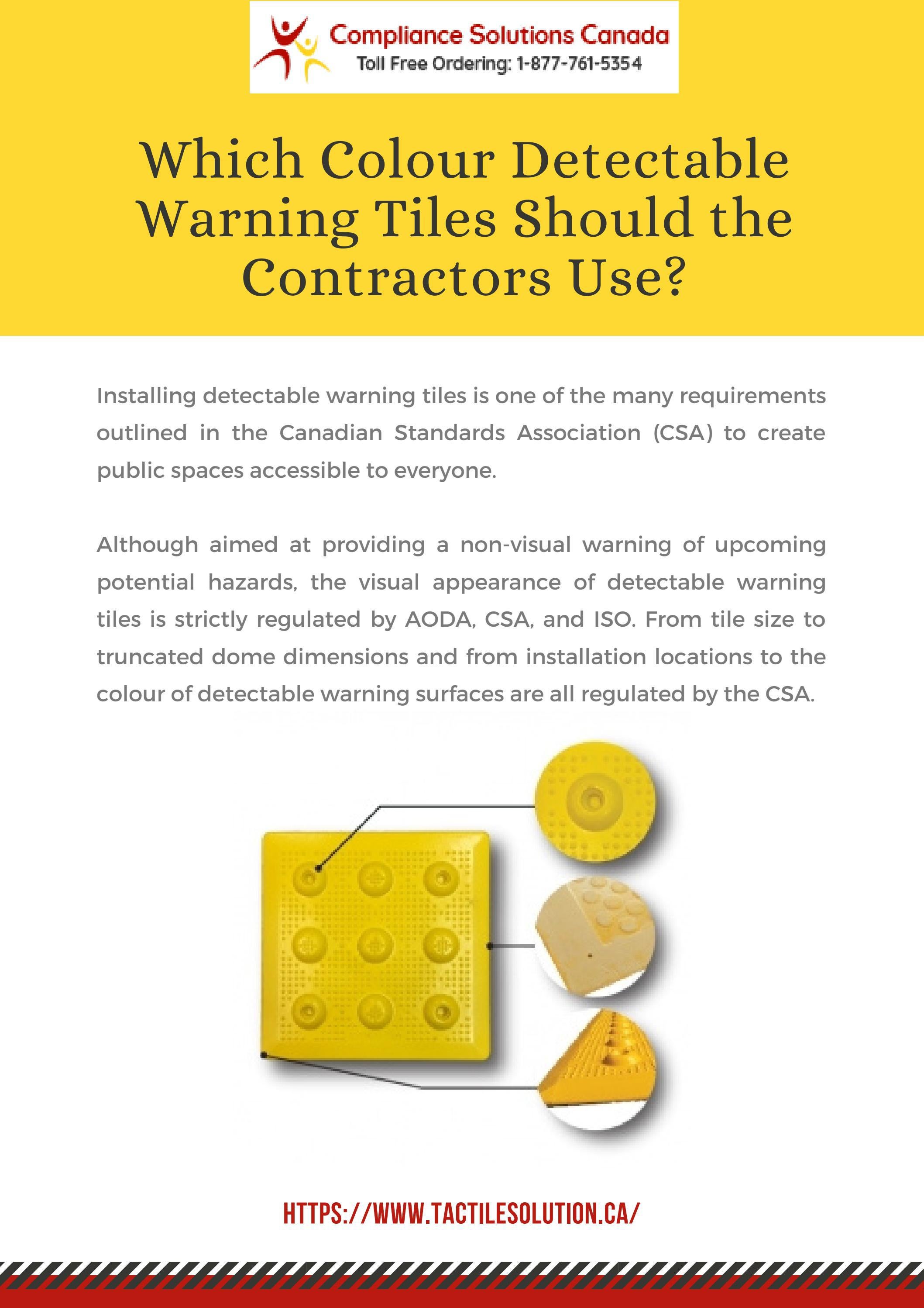 Which Colour Detectable Warning Tiles Should the Contractors Use? by ...
