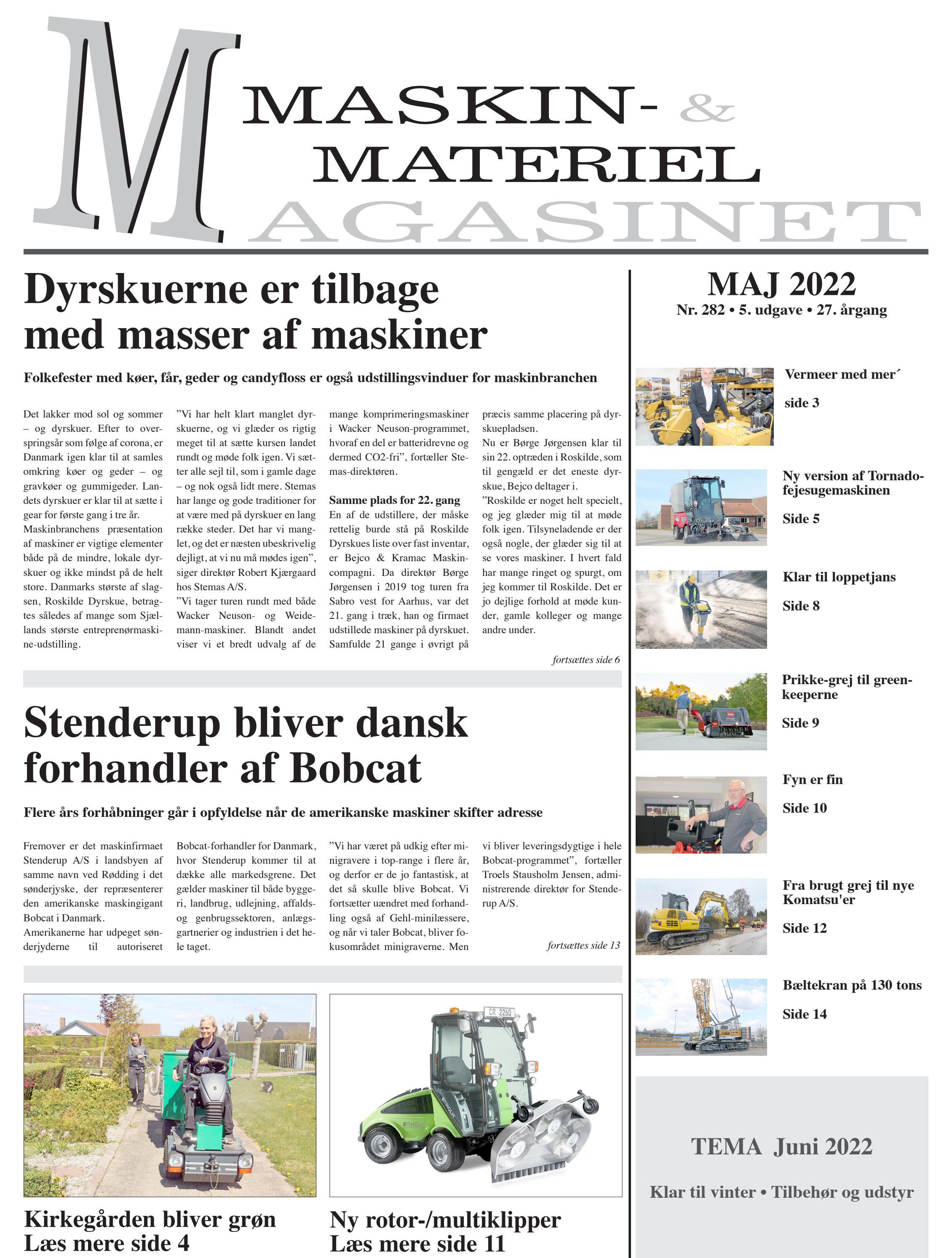 MMM MAJ 2022 by Maskin- & Materiel Magasinet - Issuu