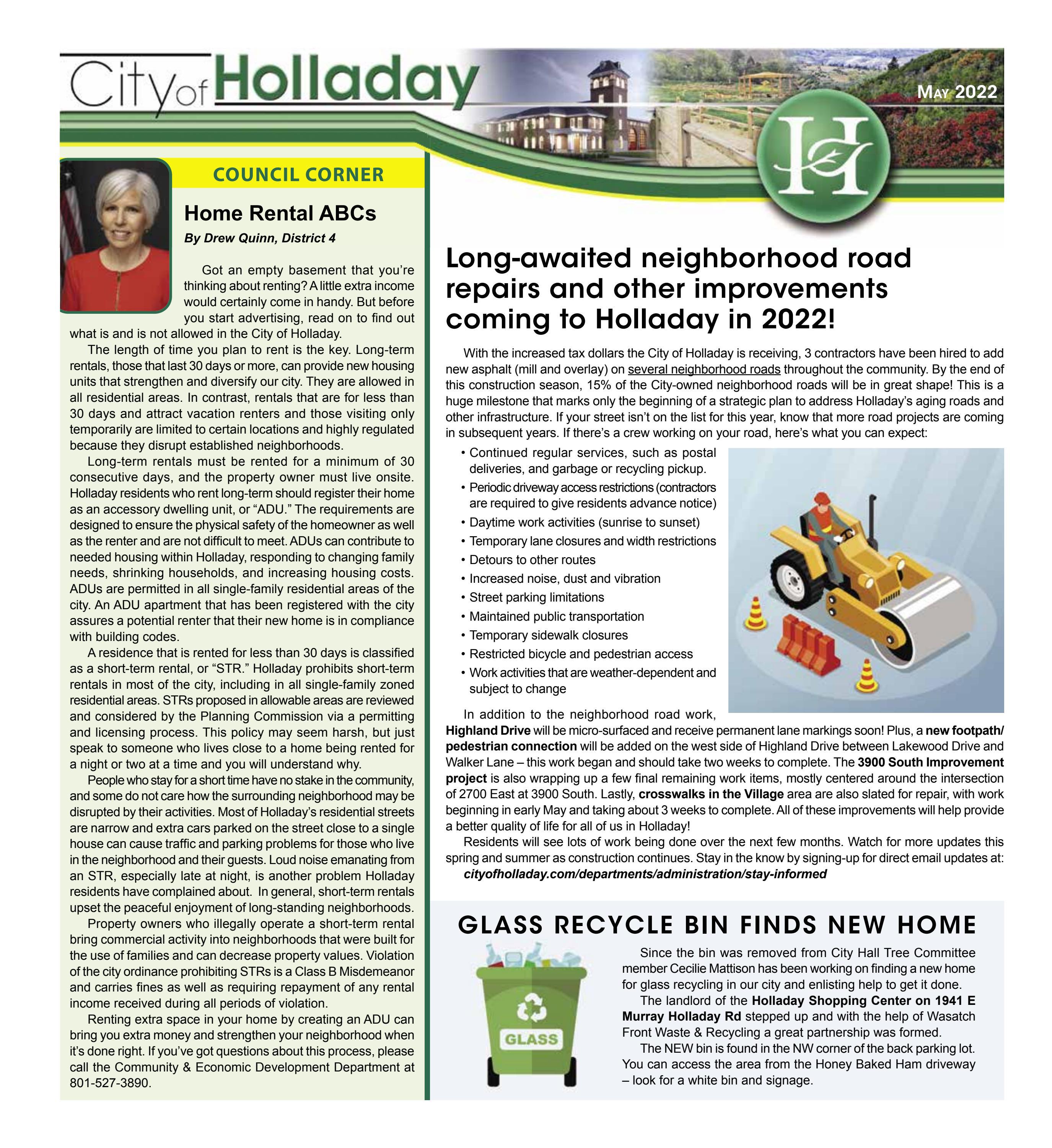 Holladay City Newsletter | May 2022 by The City Journals - Issuu