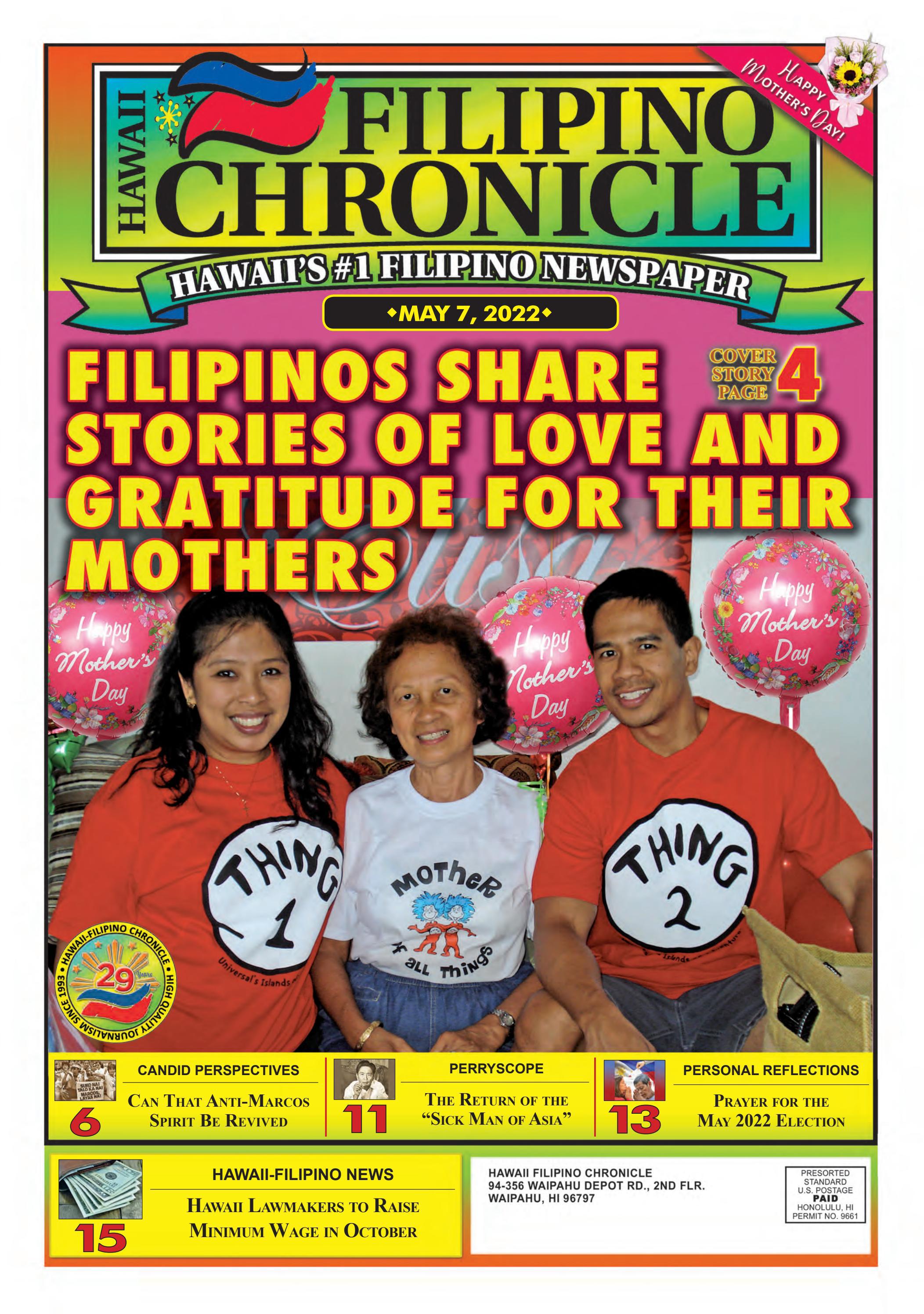 Hawaii Filipino Chronicle - May 7, 2022 by Hawaii Filipino Chronicle ...
