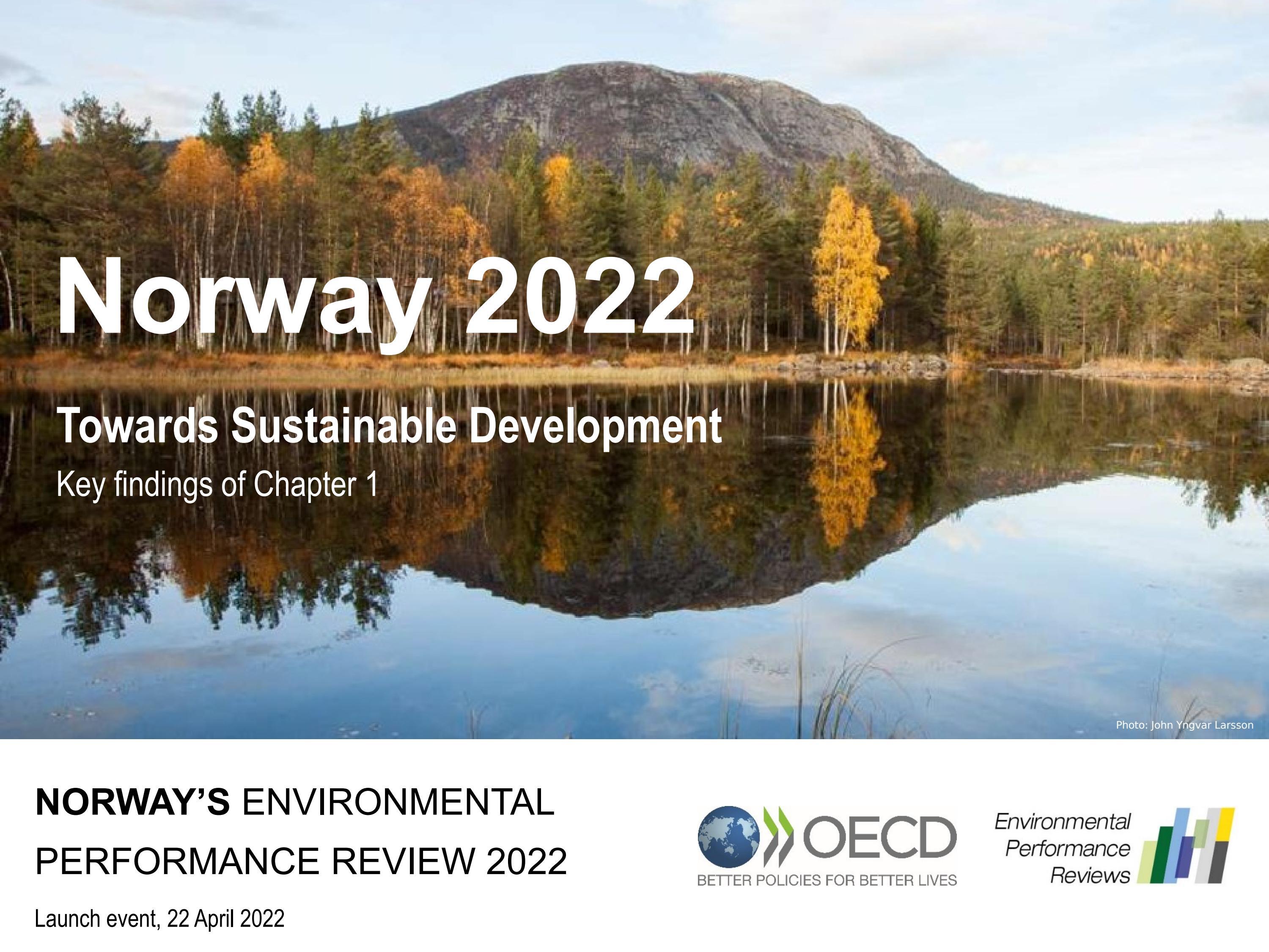 OECD Environmental Performance Review of Norway 2022: Presentation of ...