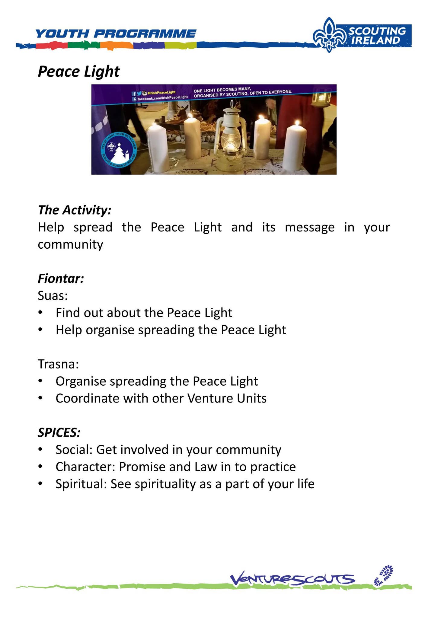 Peace Light by Scouting Ireland - Issuu
