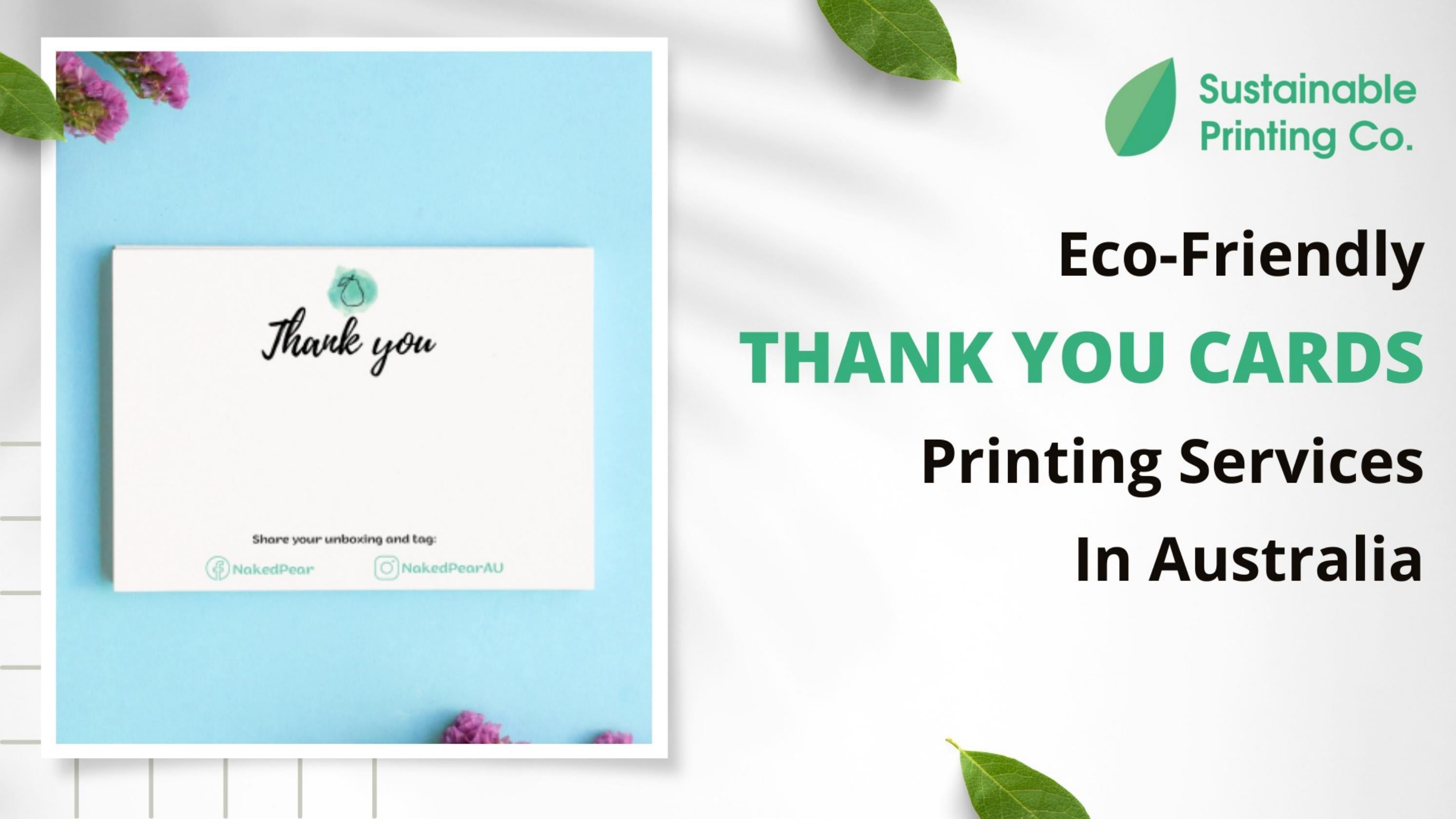 Eco-Friendly thank you card printing services - Sustainable Printing by sustainableprinting - Issuu