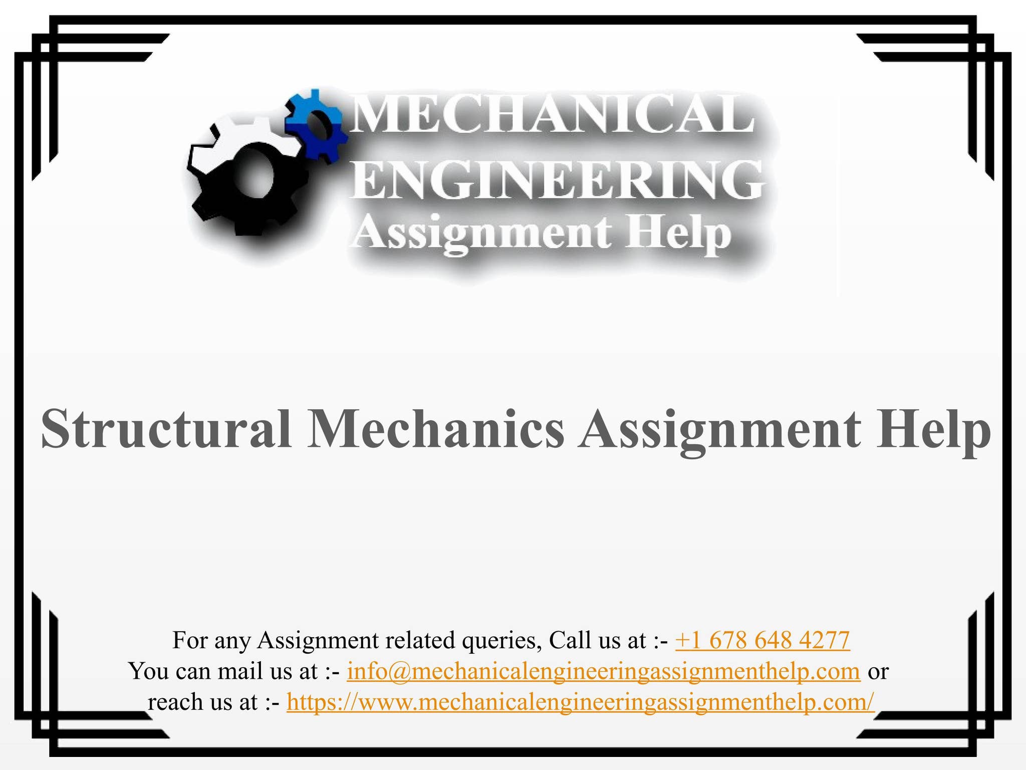 Structural Mechanics Assignment Help by Mechanical Engineering ...