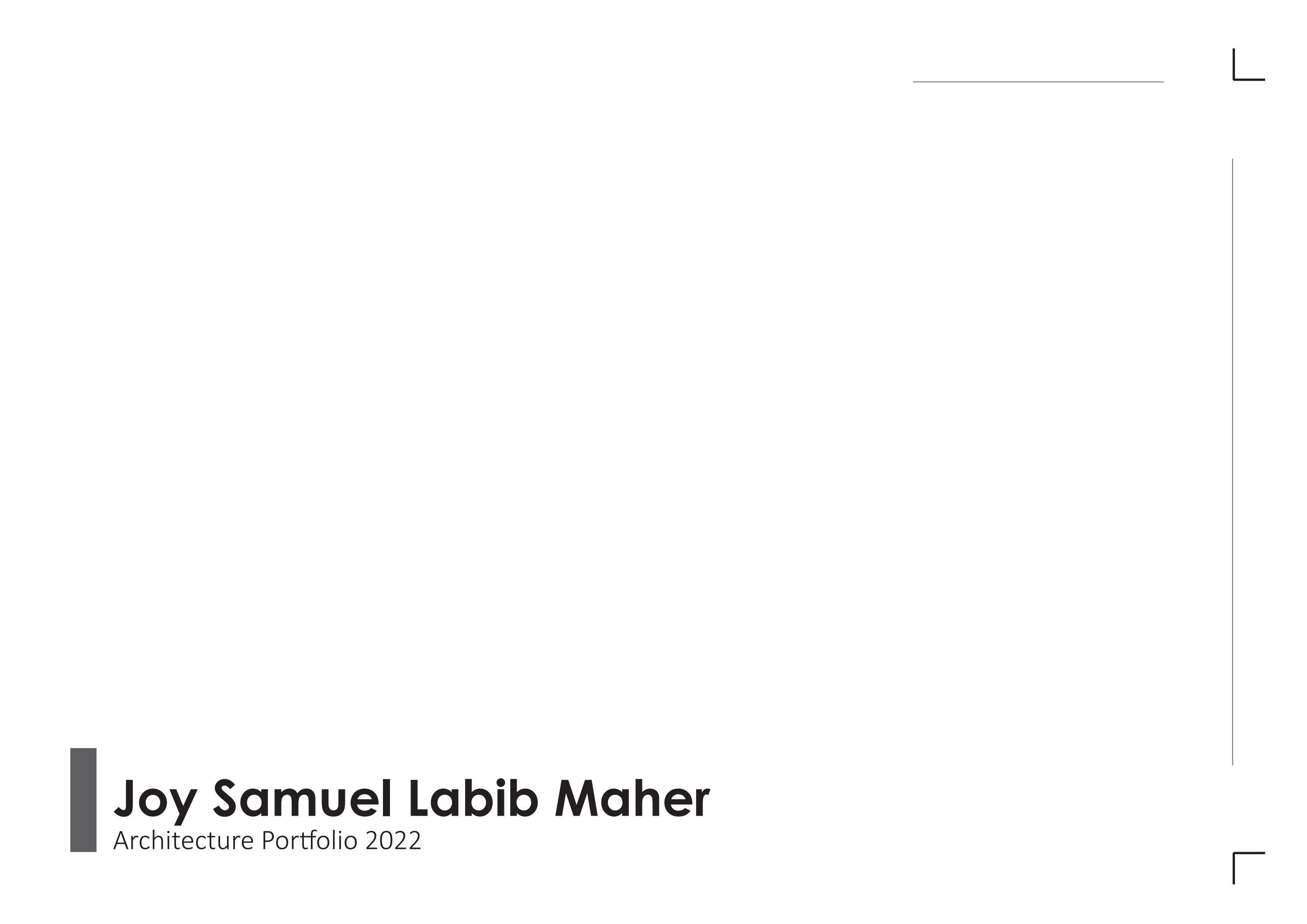 CV+PORTFOLIO 2022 by Joy Samuel Maher - Issuu