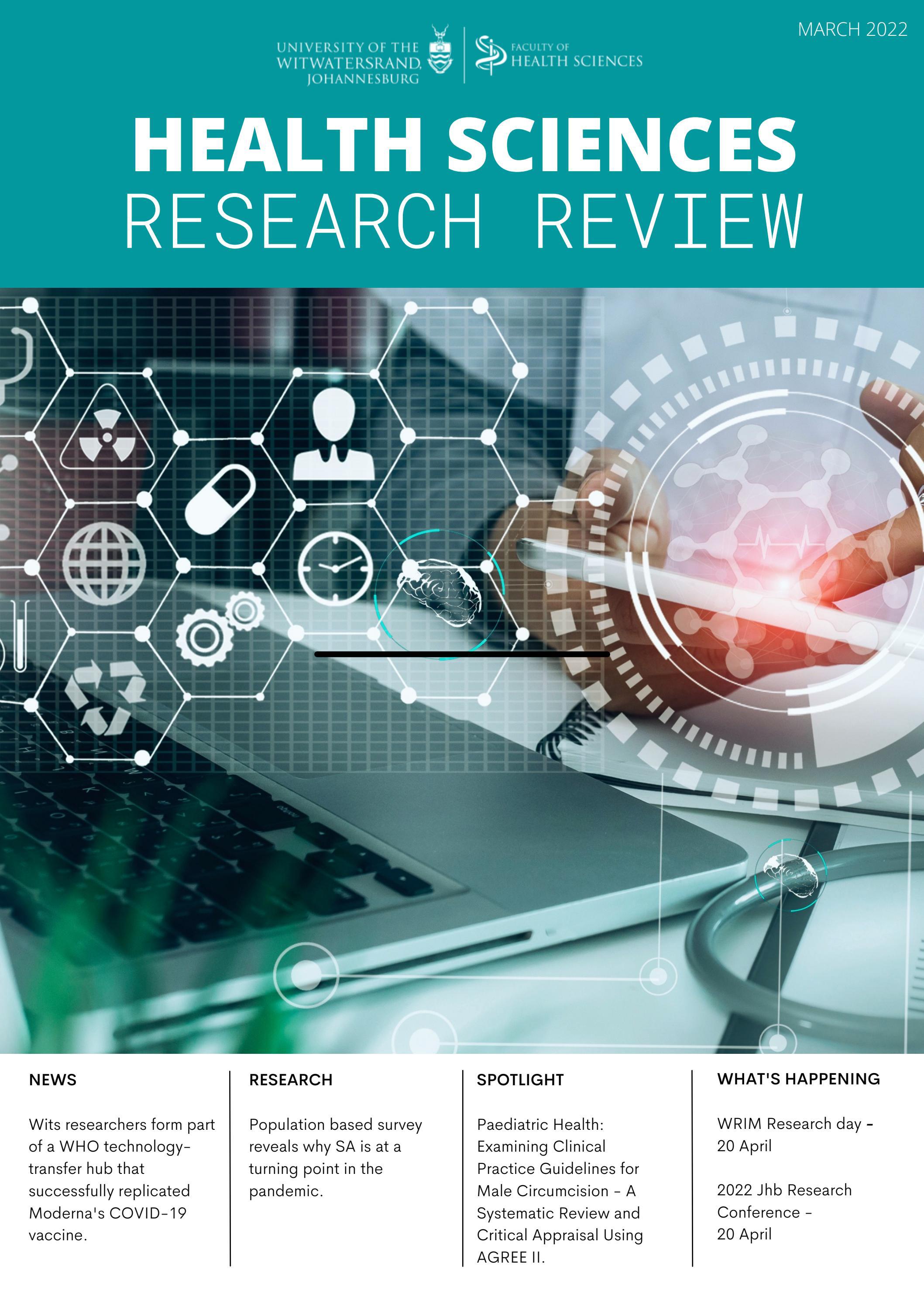 Health Sciences Research Review │MARCH 2022 by Wits Faculty of Health ...