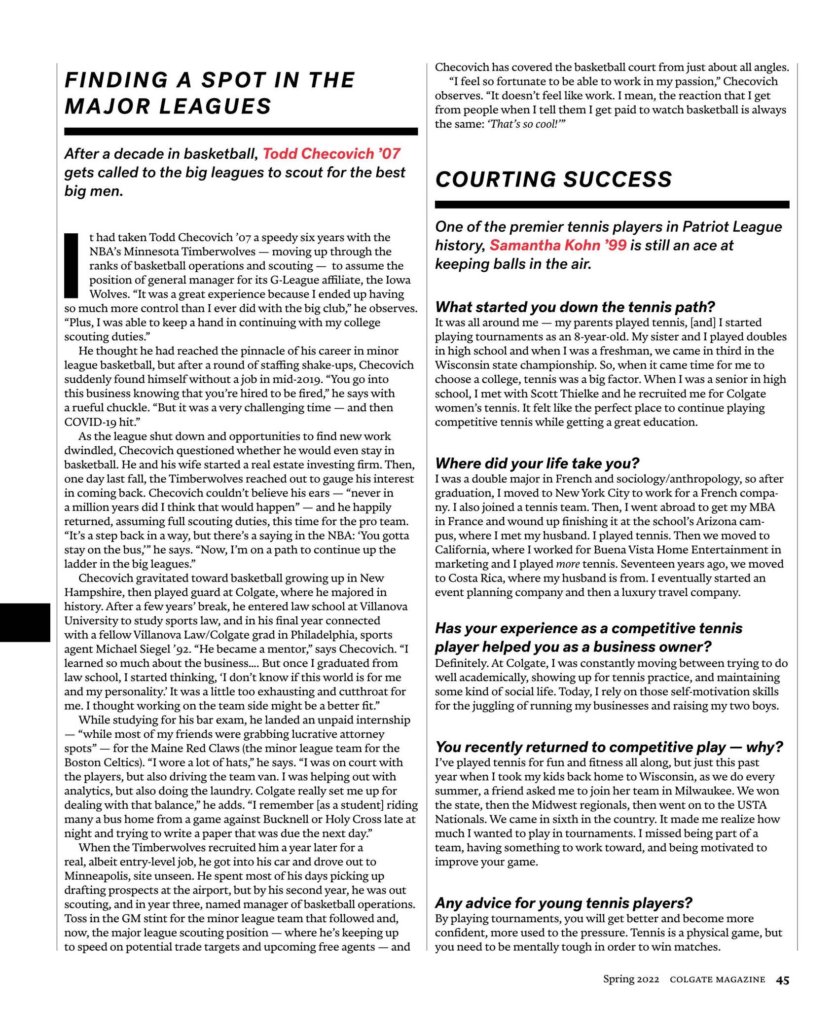 Colgate Magazine Spring 2022 by Colgate University - Issuu