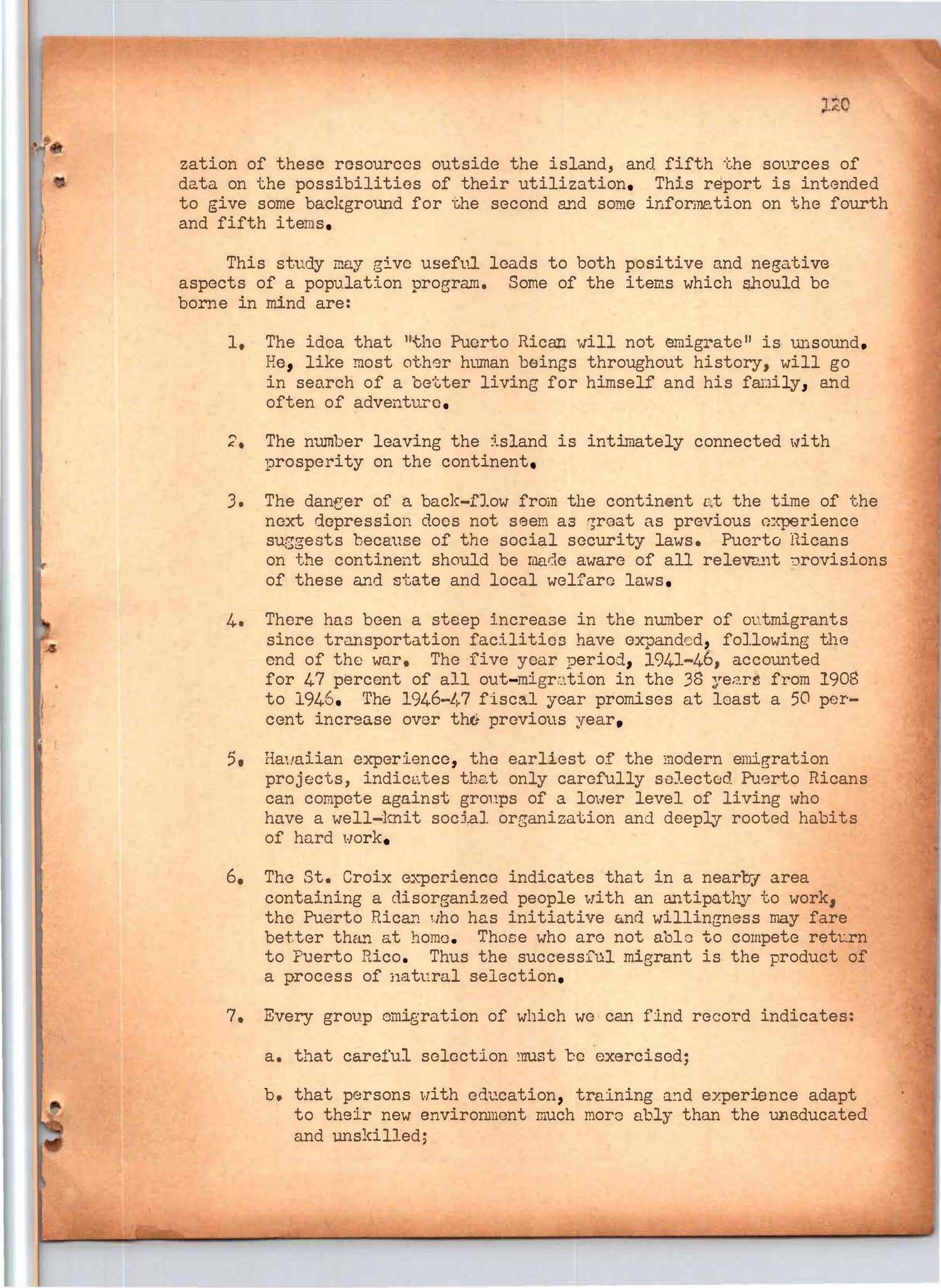 Puerto Rican Emigration (1947) by La Colección Puertorriqueña - Issuu