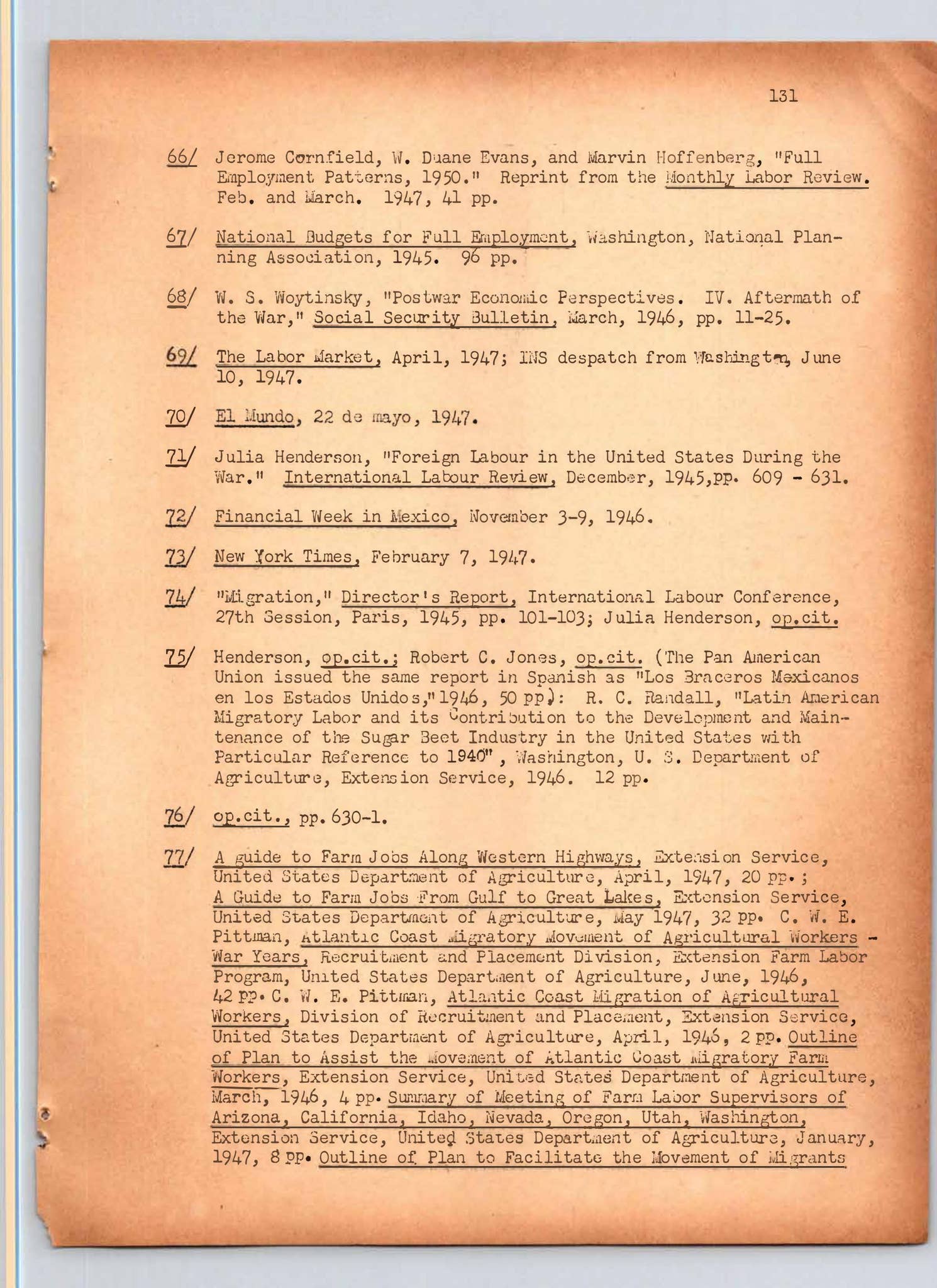 Puerto Rican Emigration (1947) by La Colección Puertorriqueña - Issuu