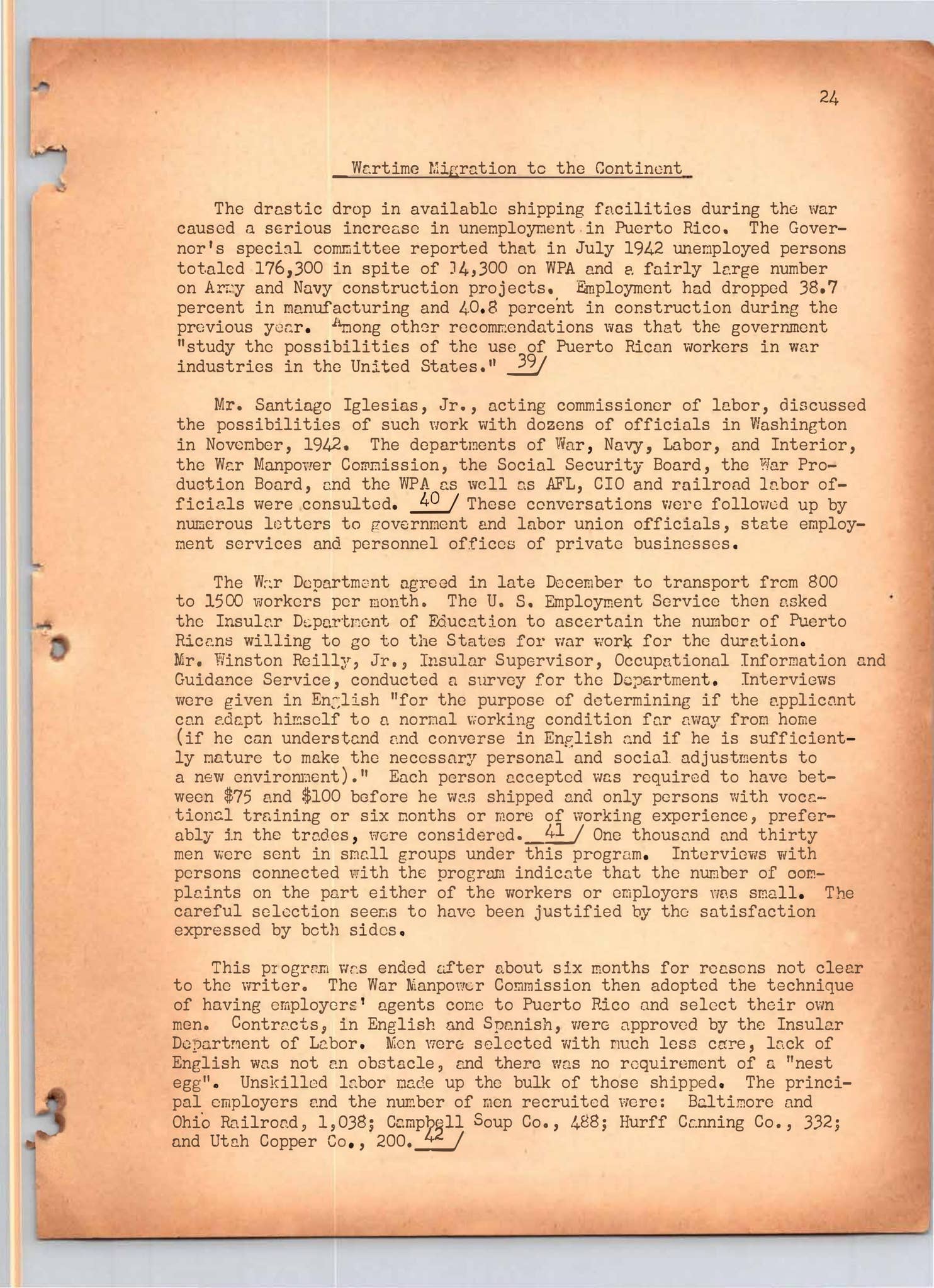 Puerto Rican Emigration (1947) by La Colección Puertorriqueña - Issuu