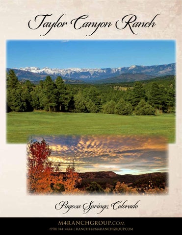 Taylor Canyon Ranch by M4 Ranch Group - Issuu