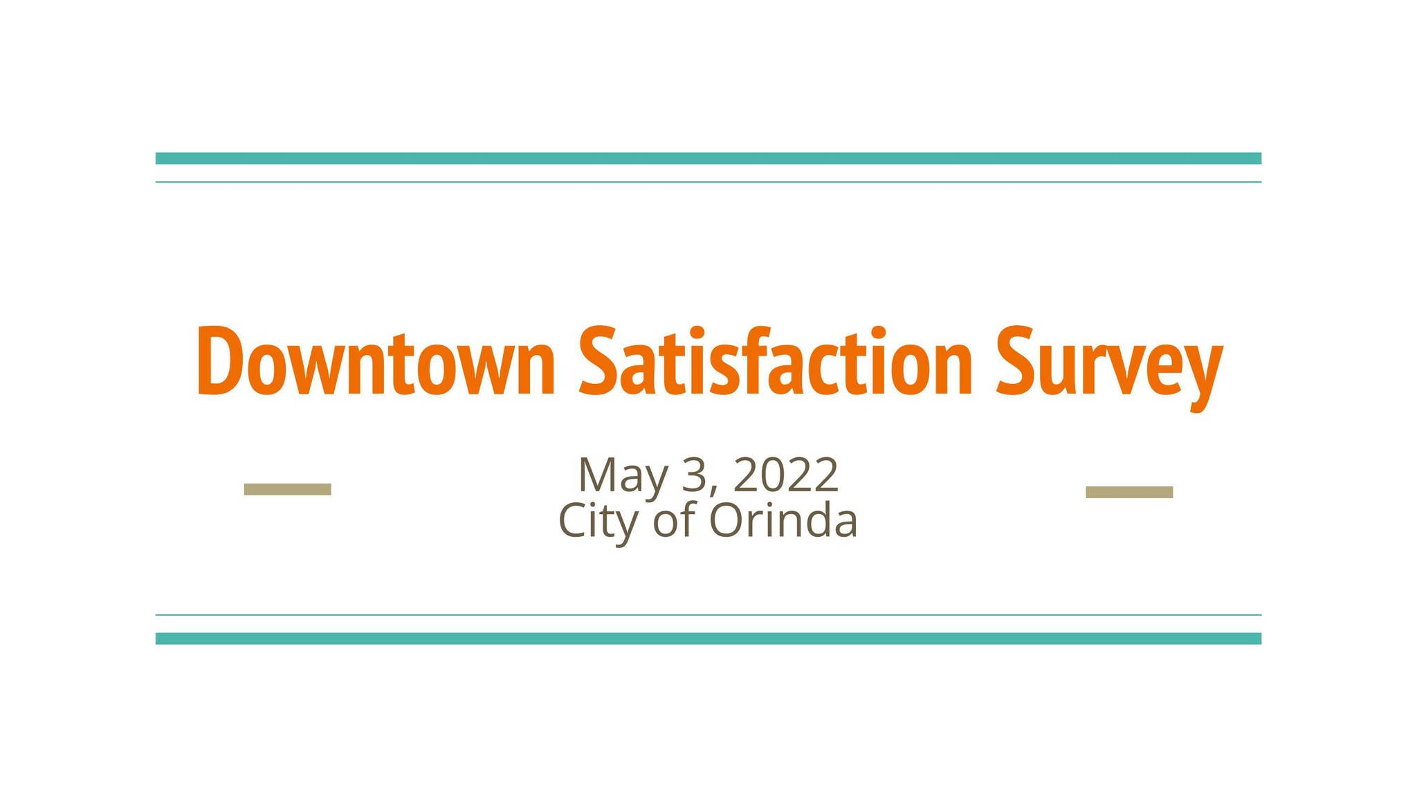 2022 Downtown Survey Results by City of Orinda - Issuu