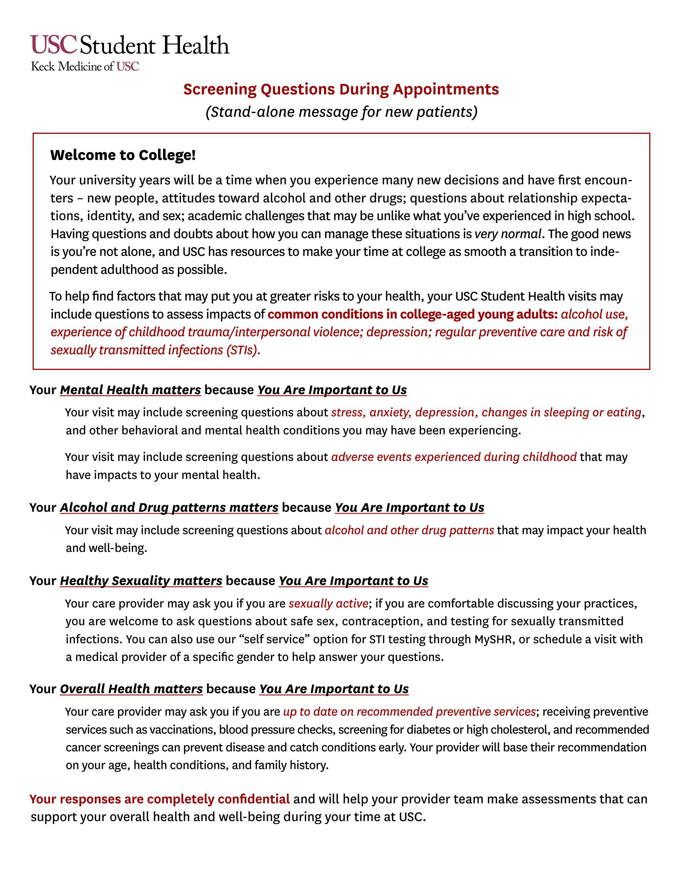 Preventative Health Screenings by University of Southern California - Issuu
