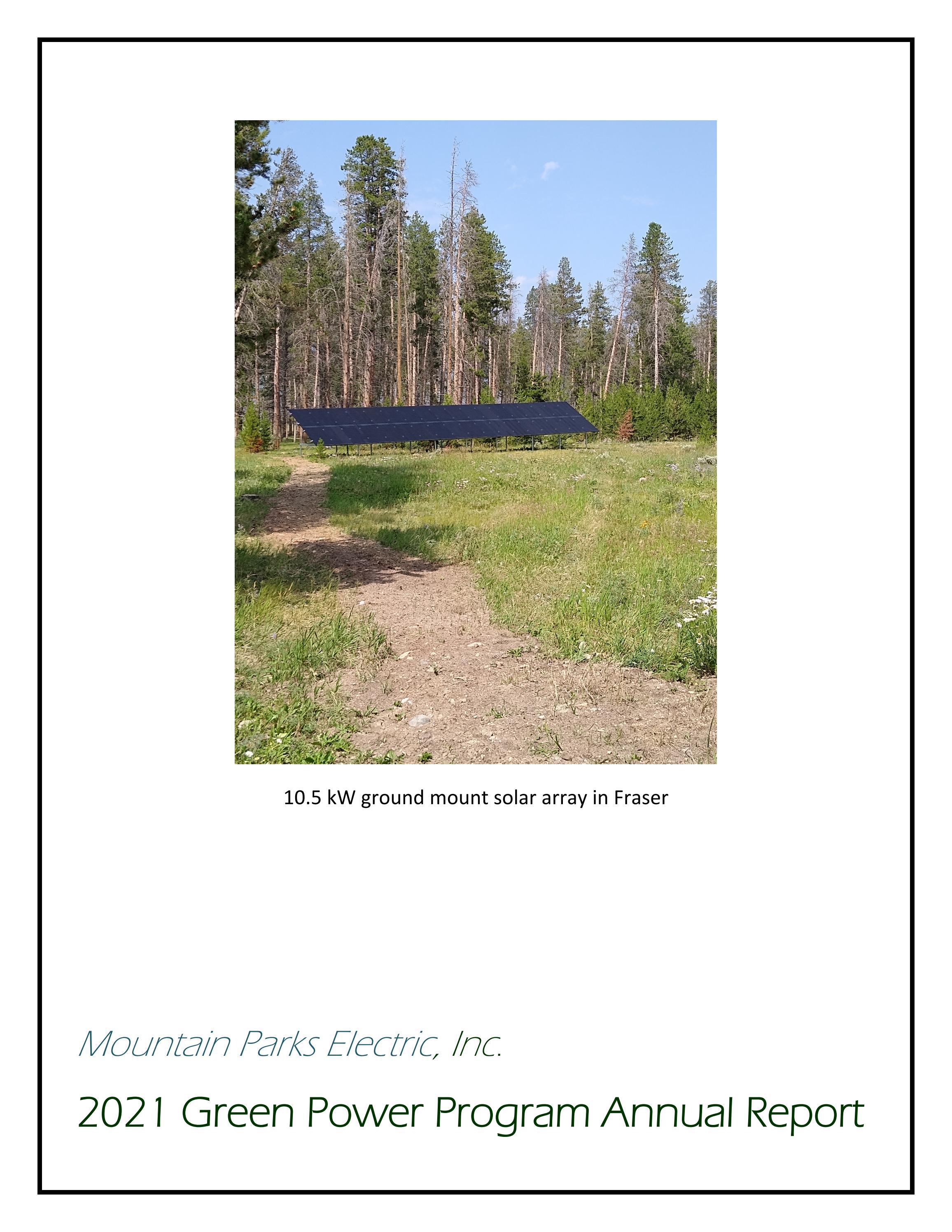 2021 Green Power Program Annual Report by American MainStreet ...