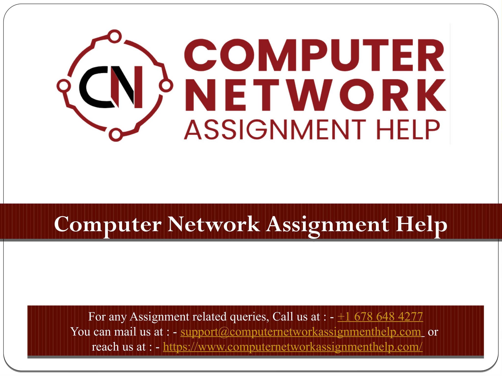 Computer Network Assignment Help by Computer Network Assignment Help ...