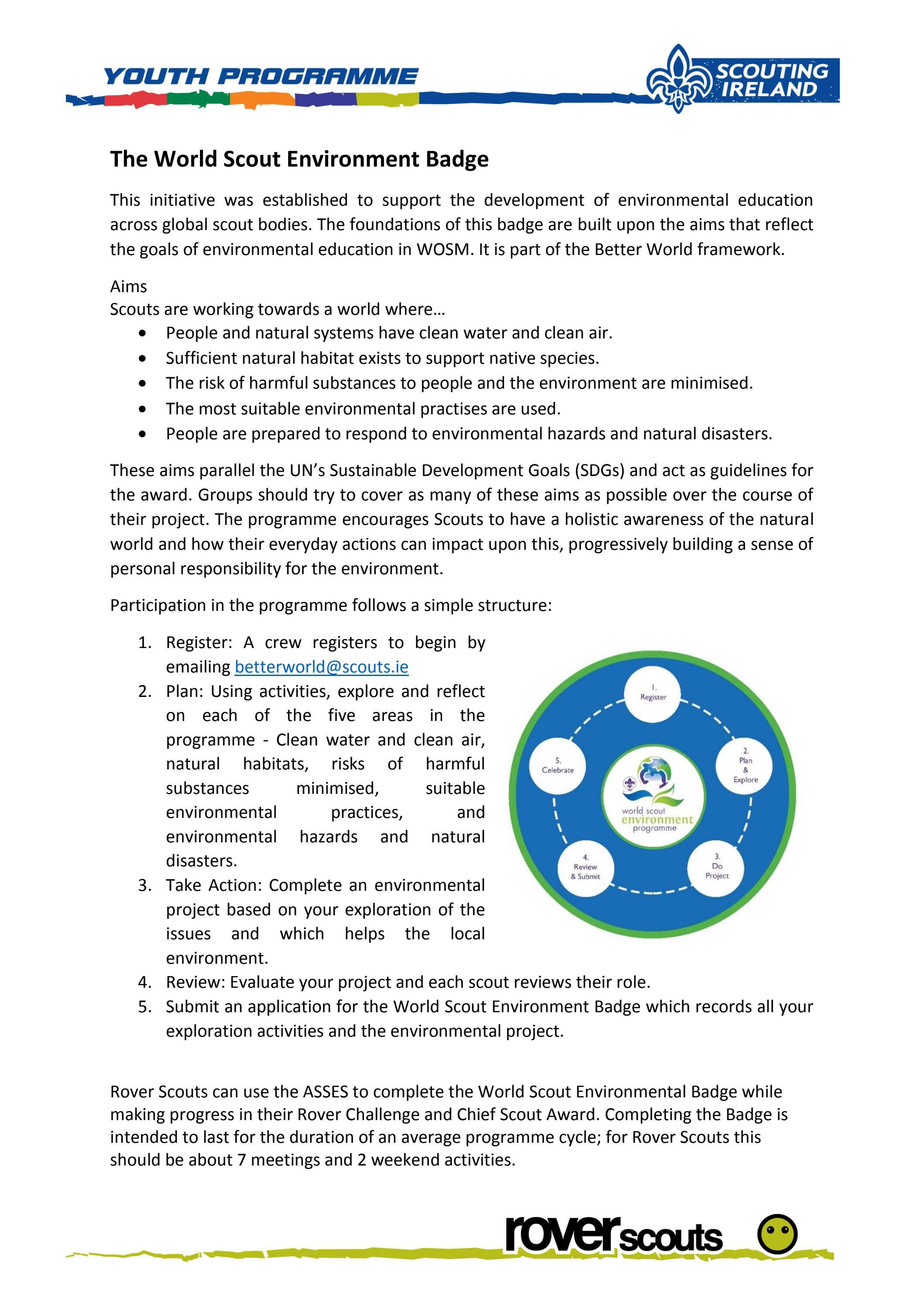 The World Scout Environment Badge by Scouting Ireland - Issuu