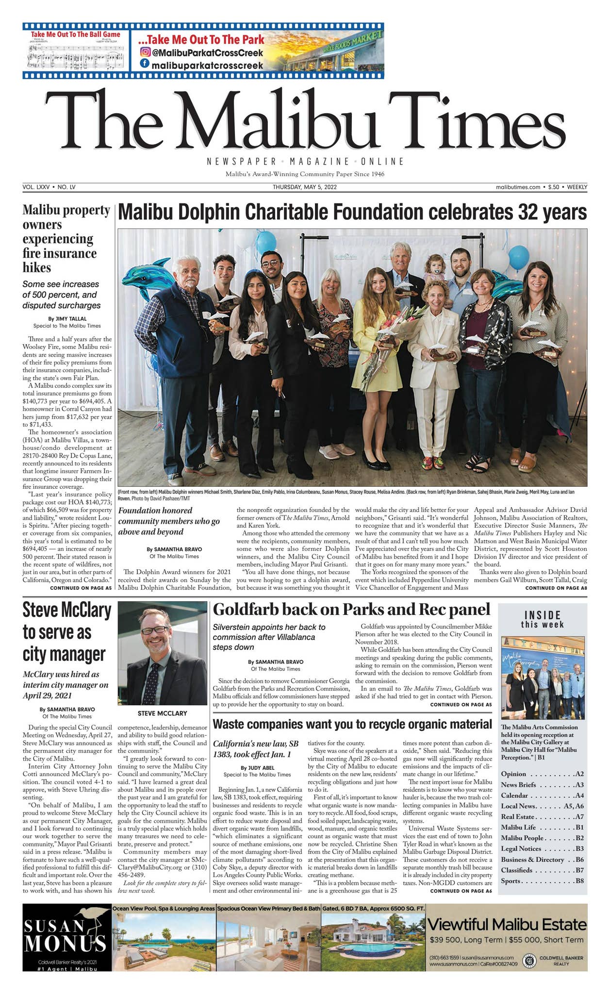 The Malibu Times • May 5, 2022 by 13 Stars Media - Issuu