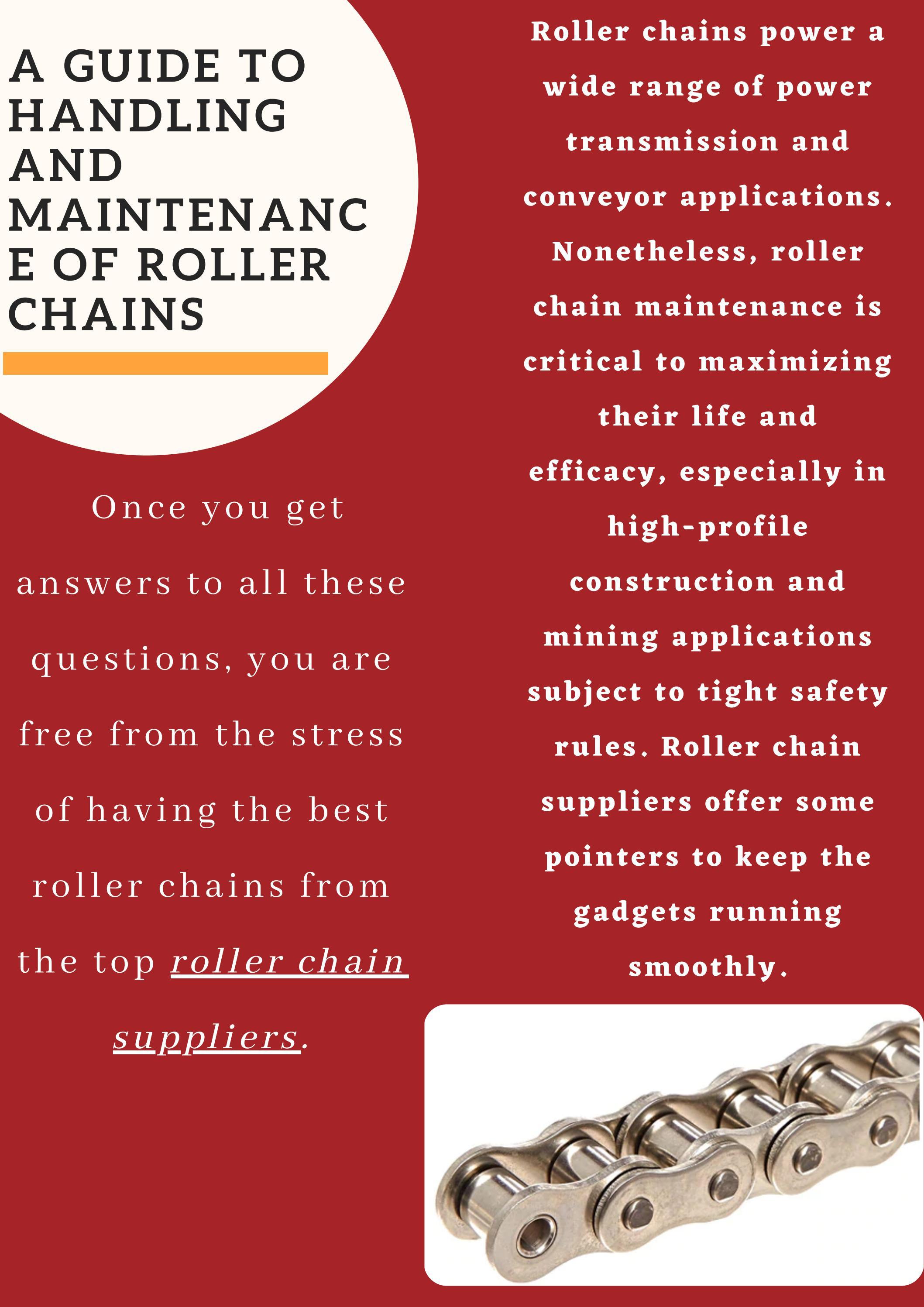 A Guide to Handling and Maintenance of Roller Chains by bolton ...