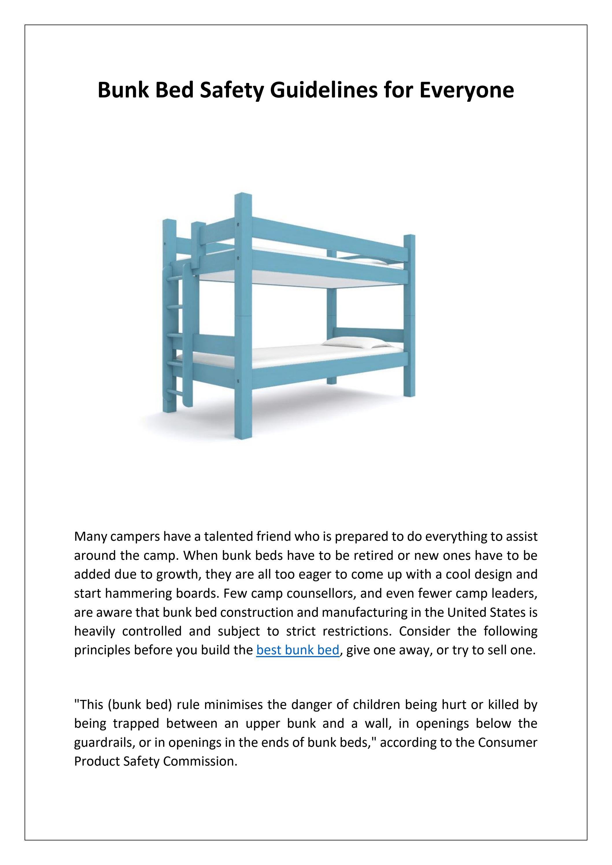 Bunk Bed Safety Rules At Christopher Doyle Blog Bunk Bed Safety Rules At Christopher Doyle Blog