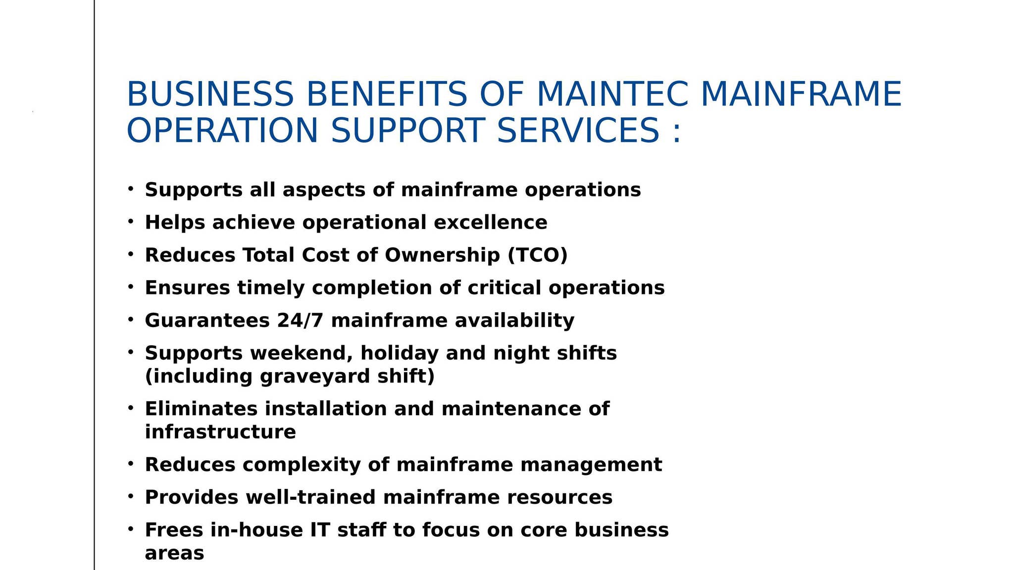 Mainframe operation support by MAINTEC_TECHNOLOGIES - Issuu