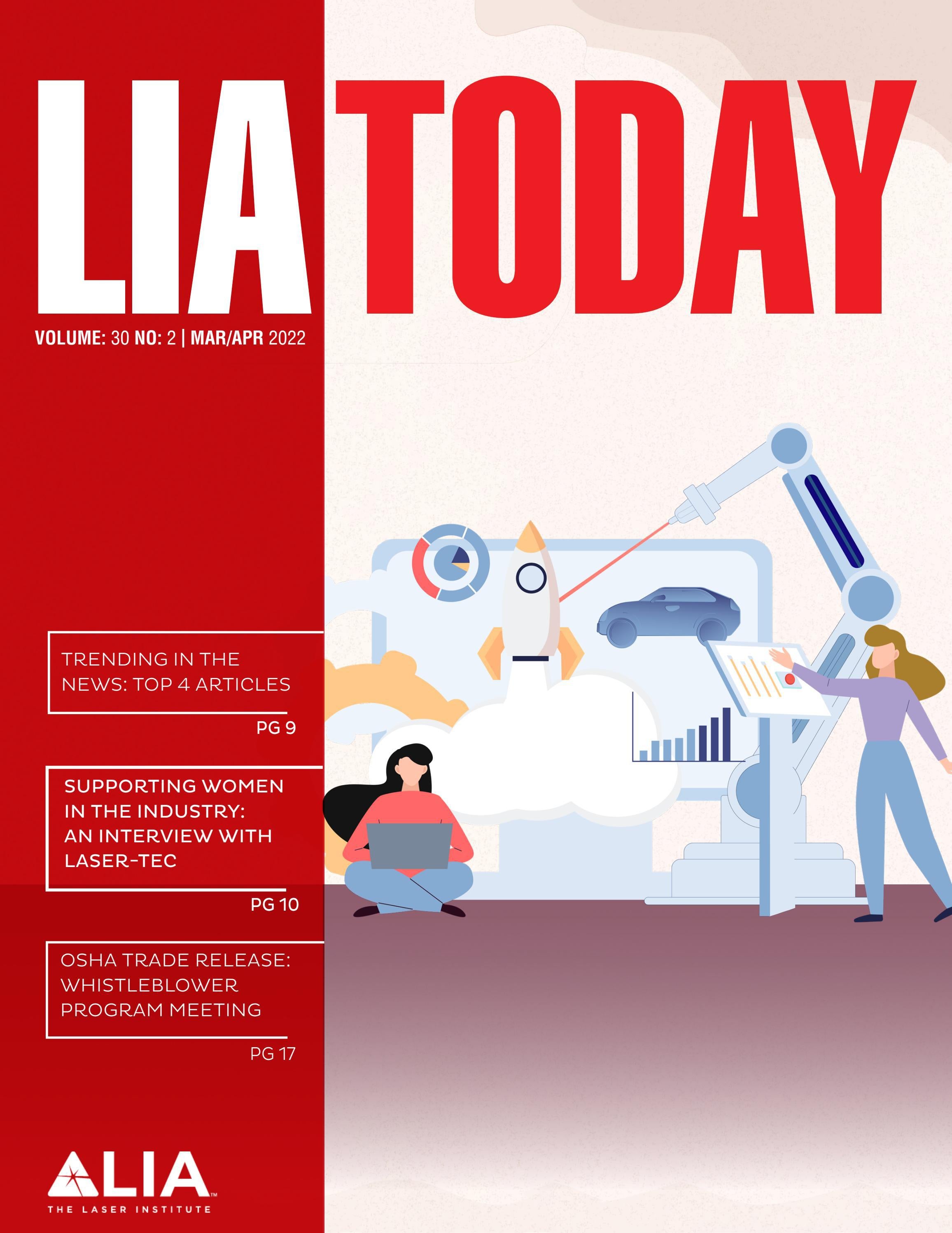 LIA Today - March/April 2022 by Laser Institute of America - Issuu