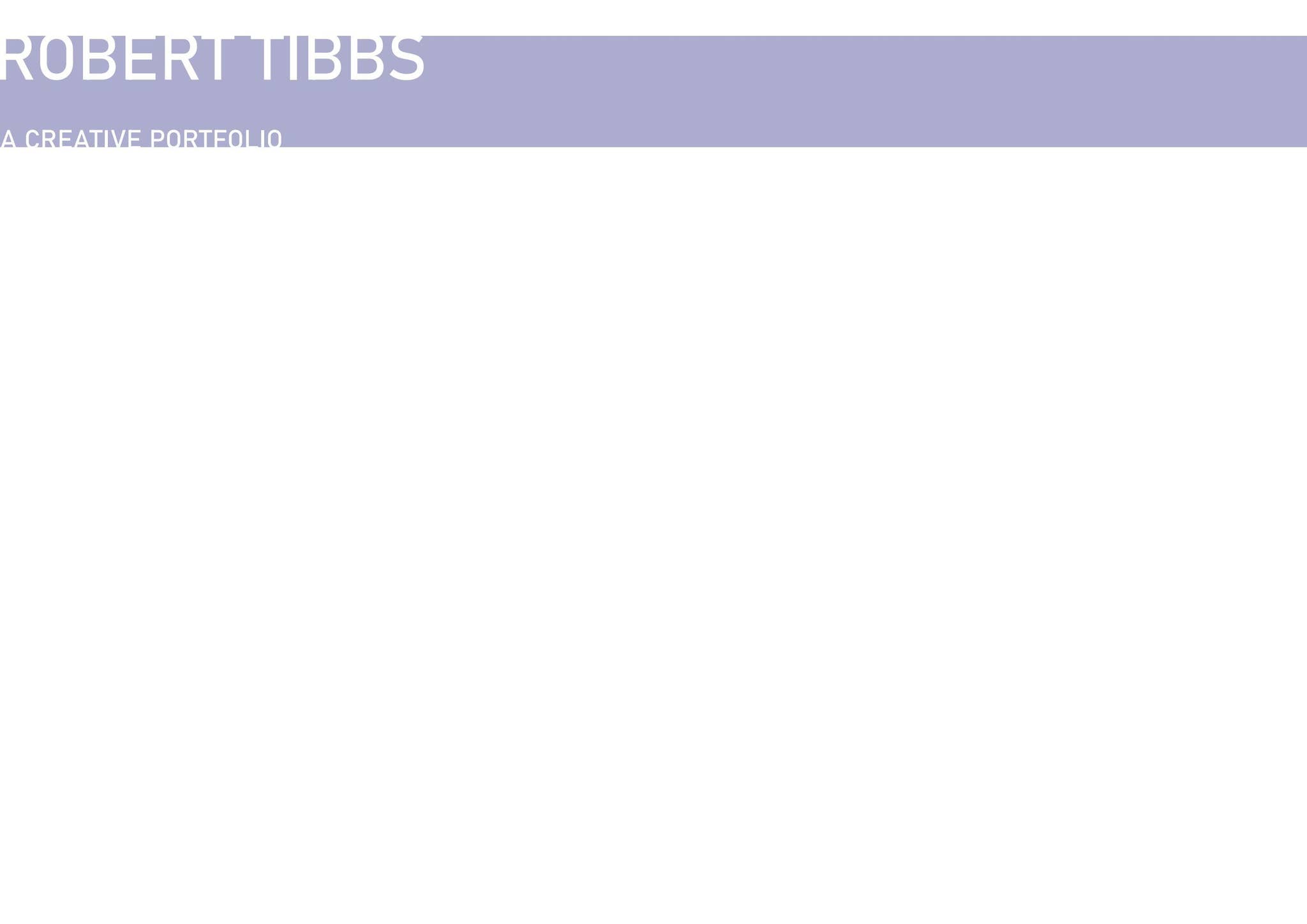 Robert Tibbs Undergraduate Portfolio by Bob - Issuu