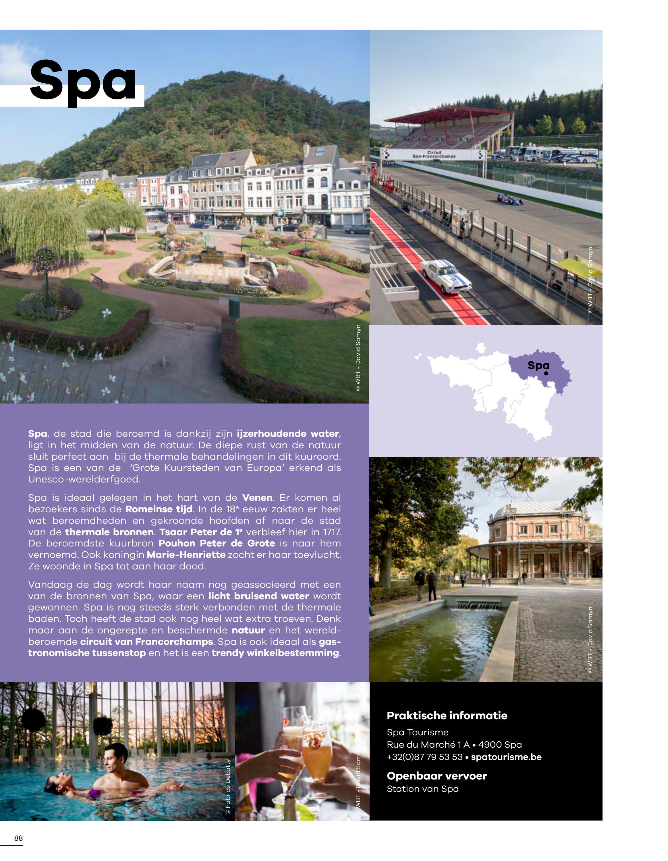 Spa by VISITWallonia - Wallonië België Toerisme - Issuu