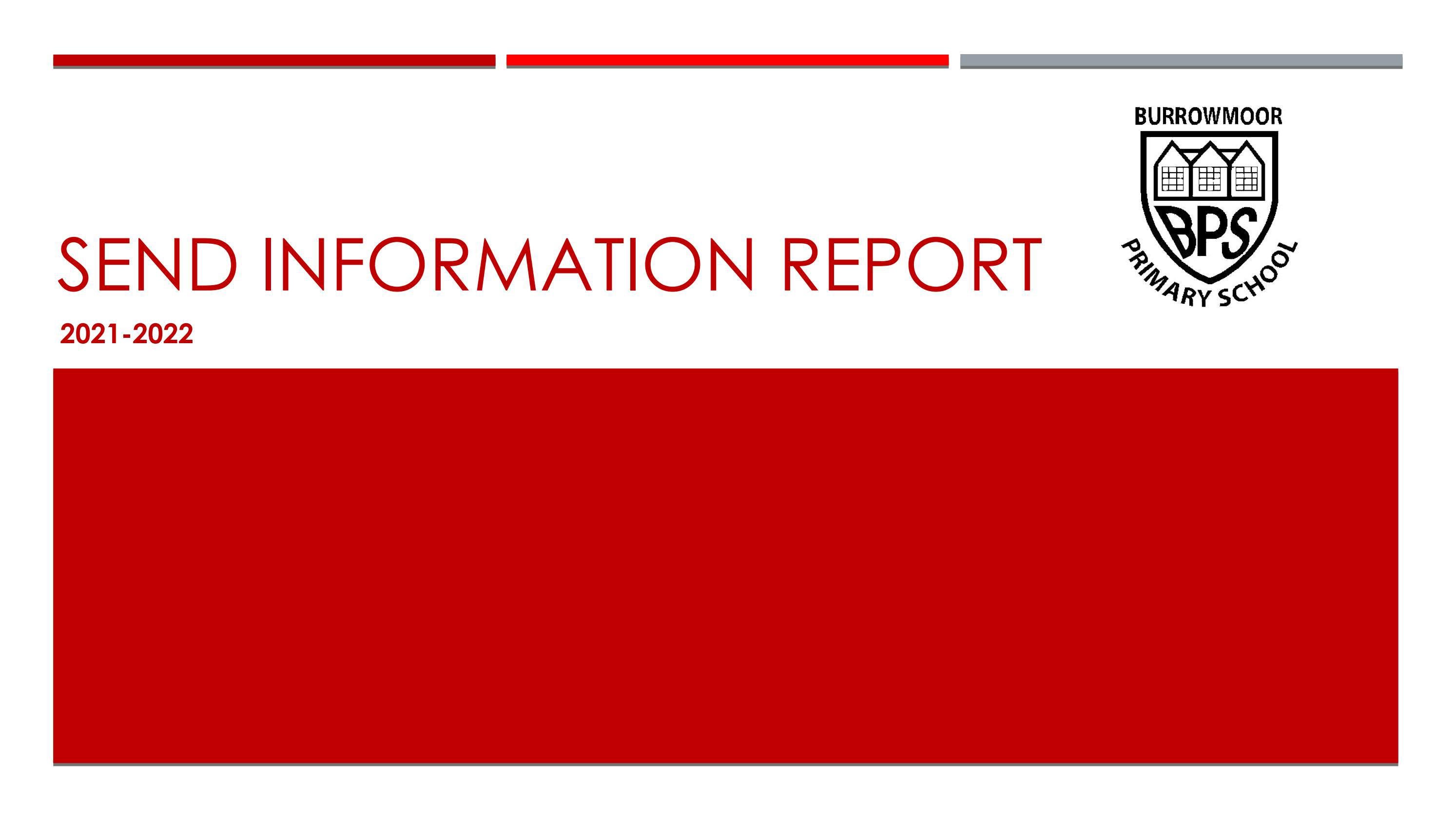 SEND Information Report 2022 by Schudio - Issuu