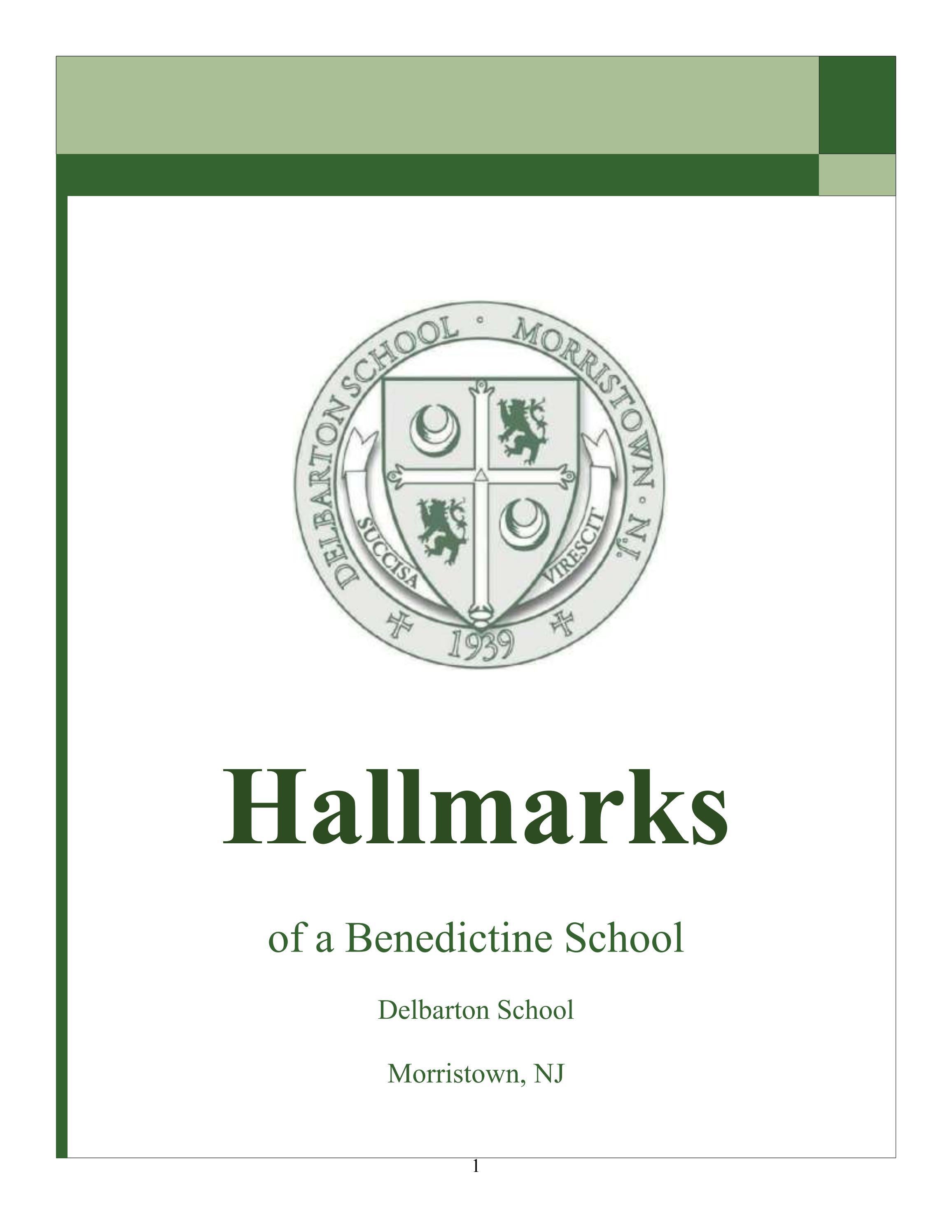 Hallmarks by Delbarton School - Issuu