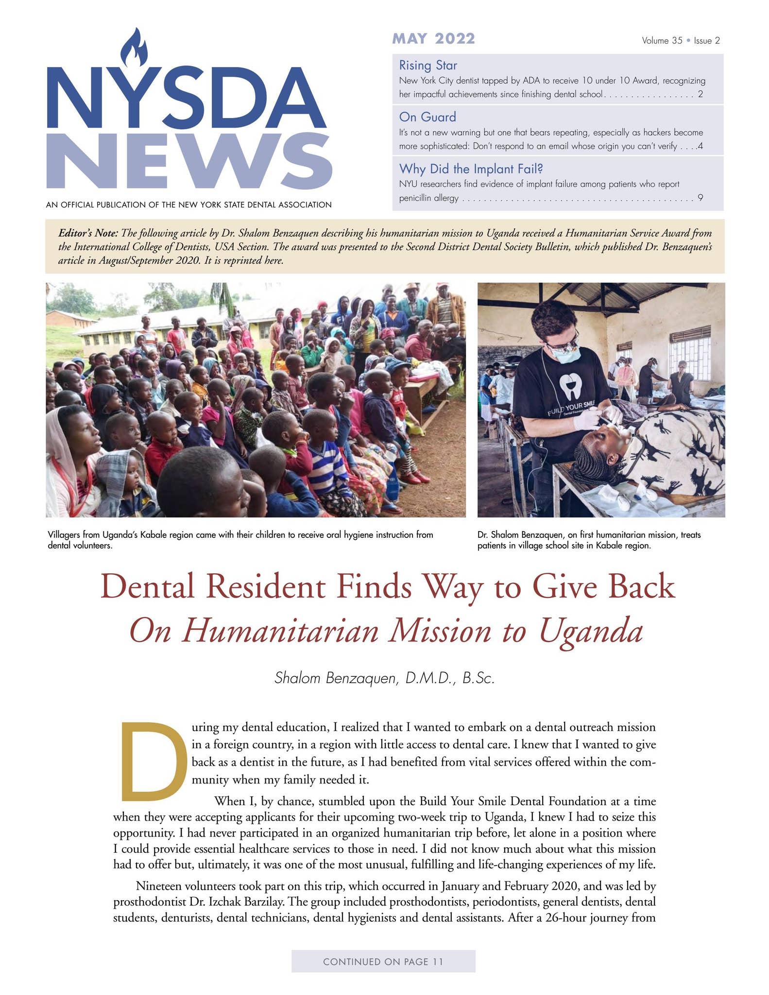 NYSDA News May 2022 by New York State Dental Association - Issuu