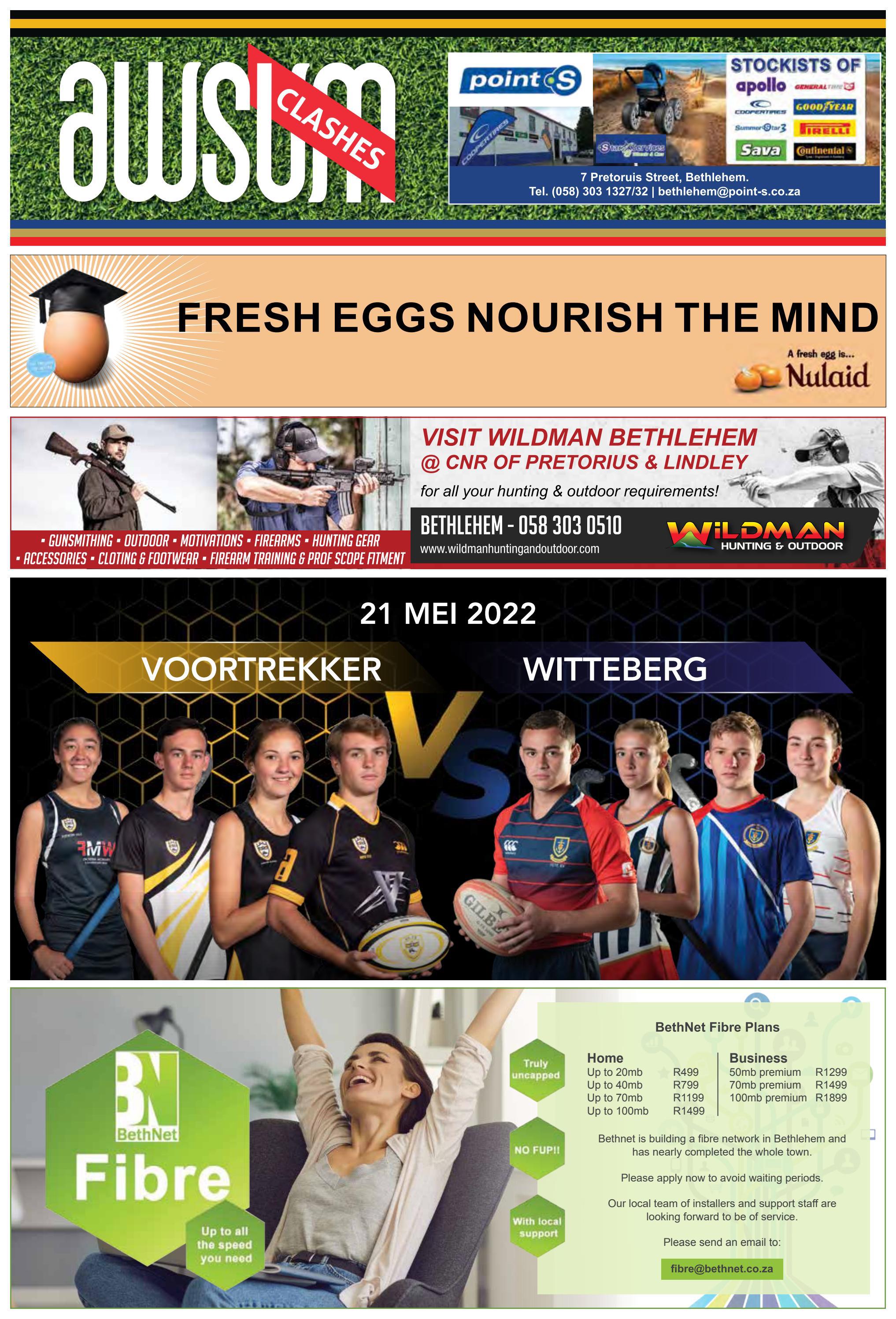 AWSUM Bethlehem Voortrekker VS Witteberg - 2022 by AWSUM News - Issuu