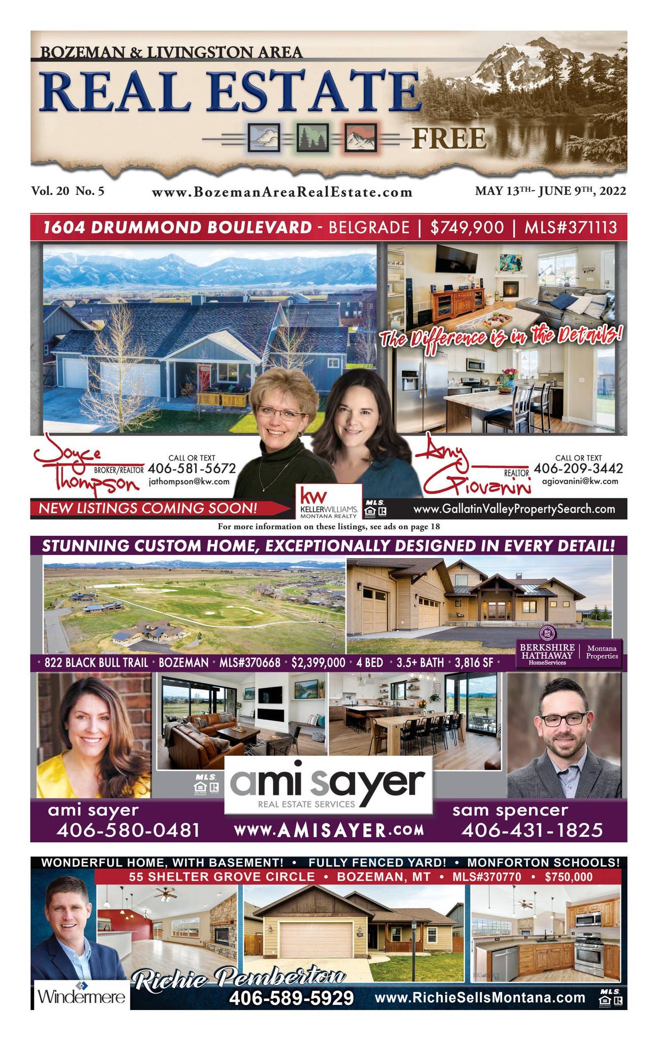 BOZEMAN REAL ESTATE - MAY 2022 - BOZEMAN, MT by RIMAdvertising - Issuu