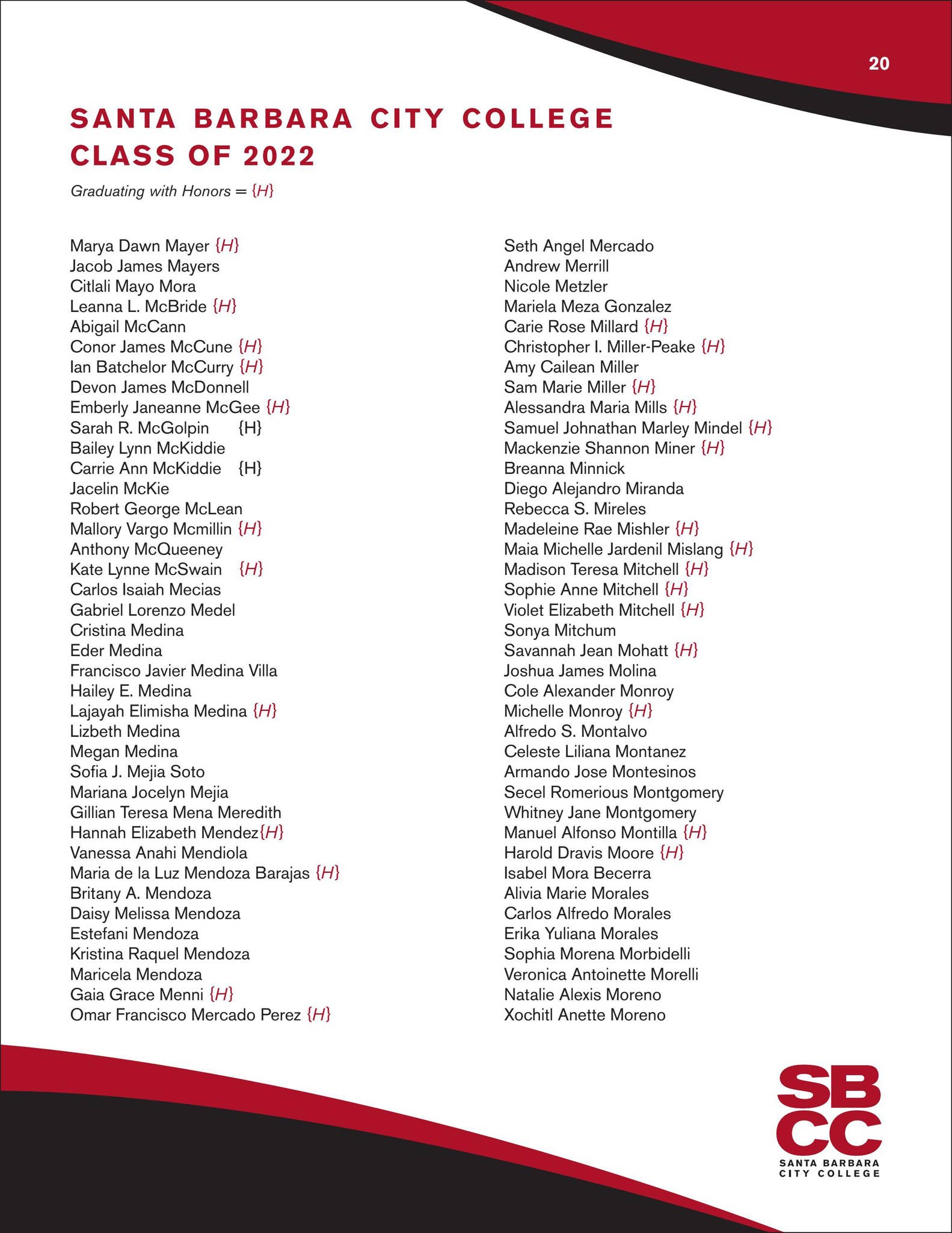 SBCC Class of 2022 Commencement Program by Santa Barbara City College ...