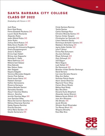 SBCC Class of 2022 Commencement Program by Santa Barbara City College ...