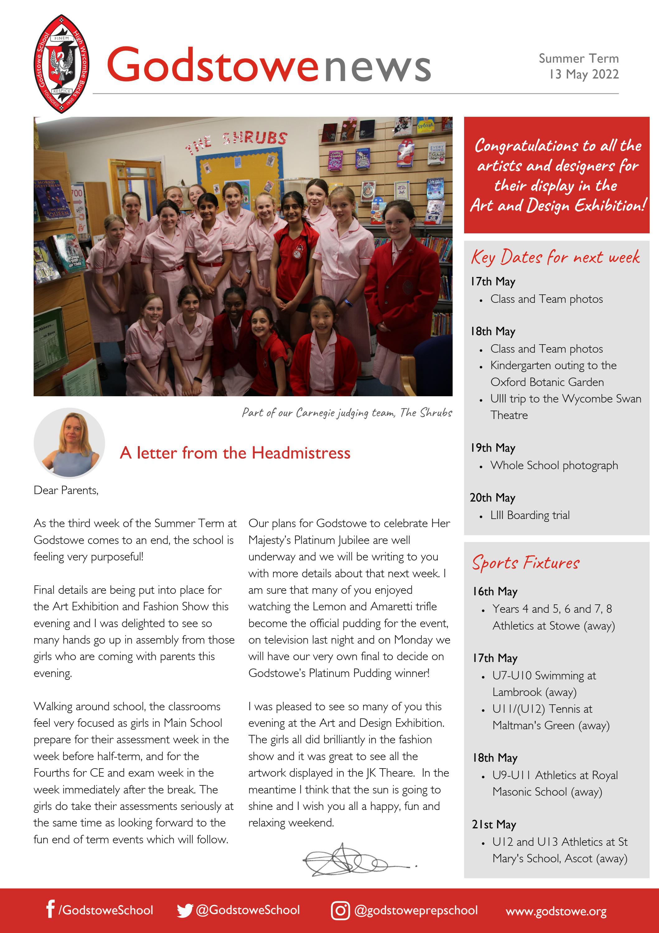 Godstowe News: Summer Term 13/5 by GodstowePrep - Issuu