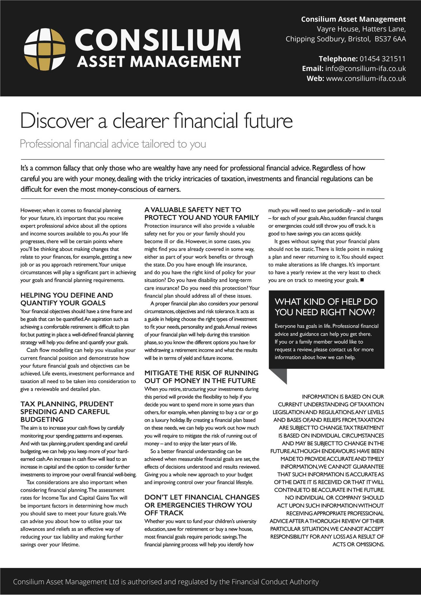 Discover a clearer financial future by graham bond - Issuu