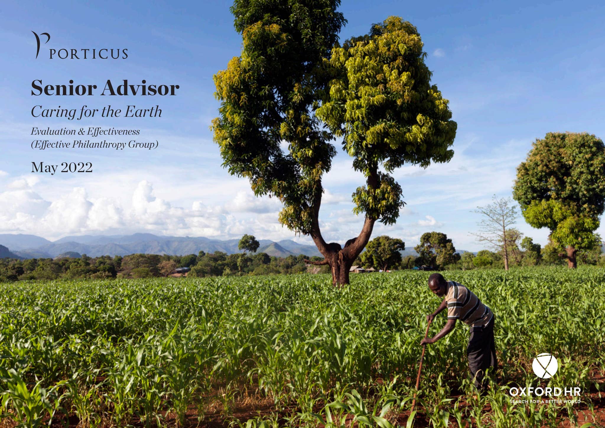 Porticus - Senior Advisor - Caring for the Earth by Oxford HR - Issuu