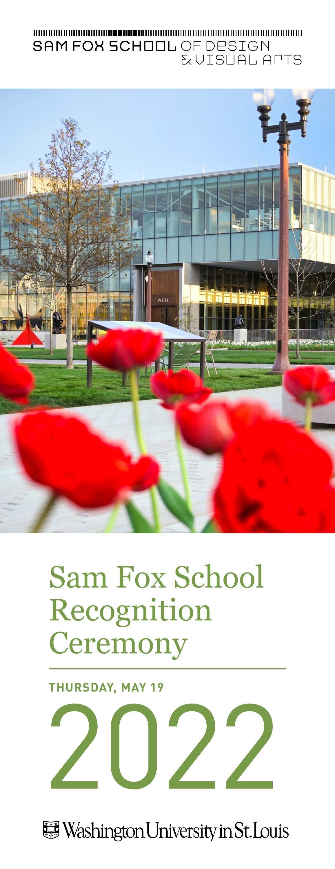 Sam Fox School Recognition Ceremony 2022 by Sam Fox School of Design ...