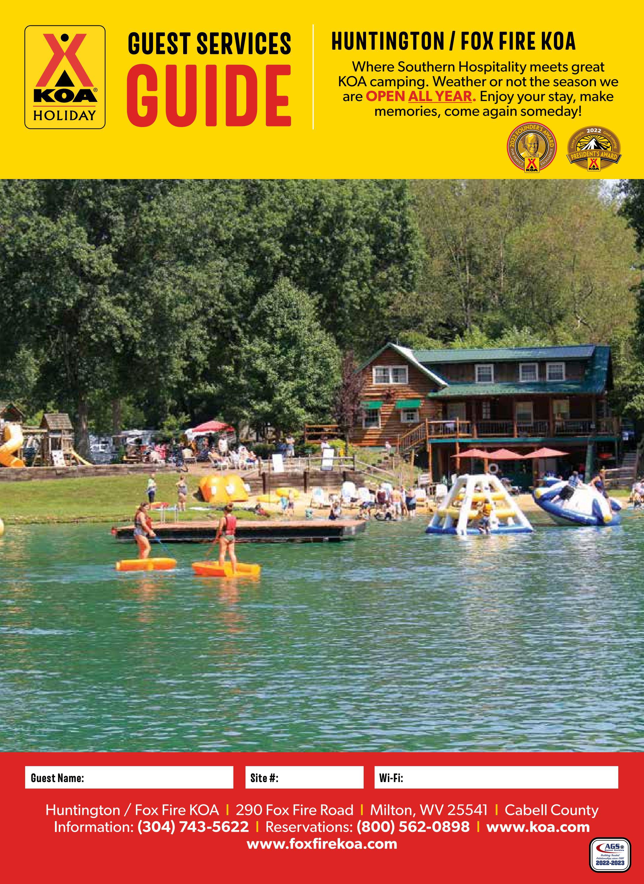 Huntington / Fox Fire KOA by AGS/Texas Advertising - Issuu