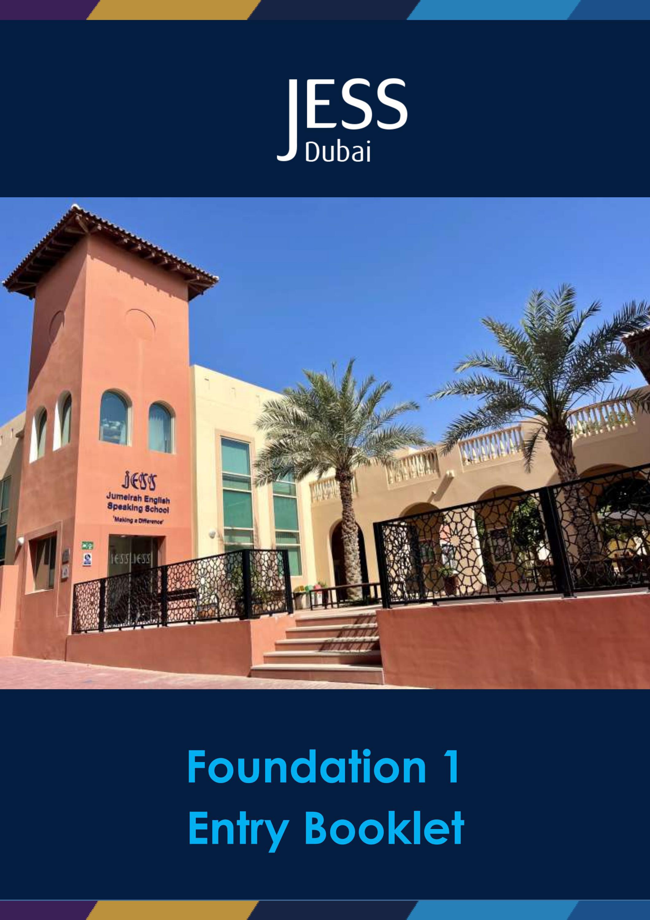 JESS Primary Foundation 1 Entry Booklet by JESS Dubai - Issuu
