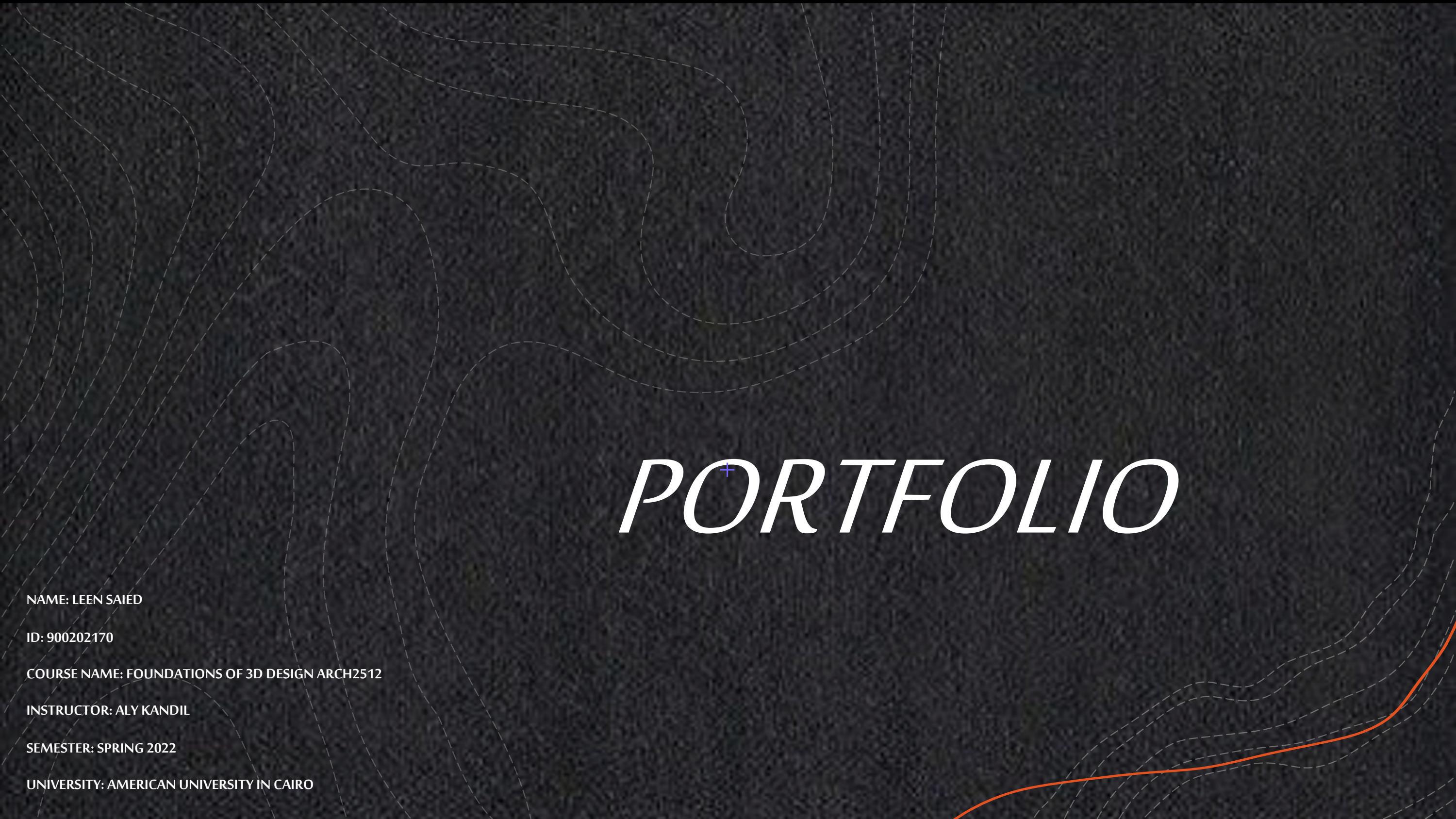 Final 3D Portfolio by leenfarhat - Issuu