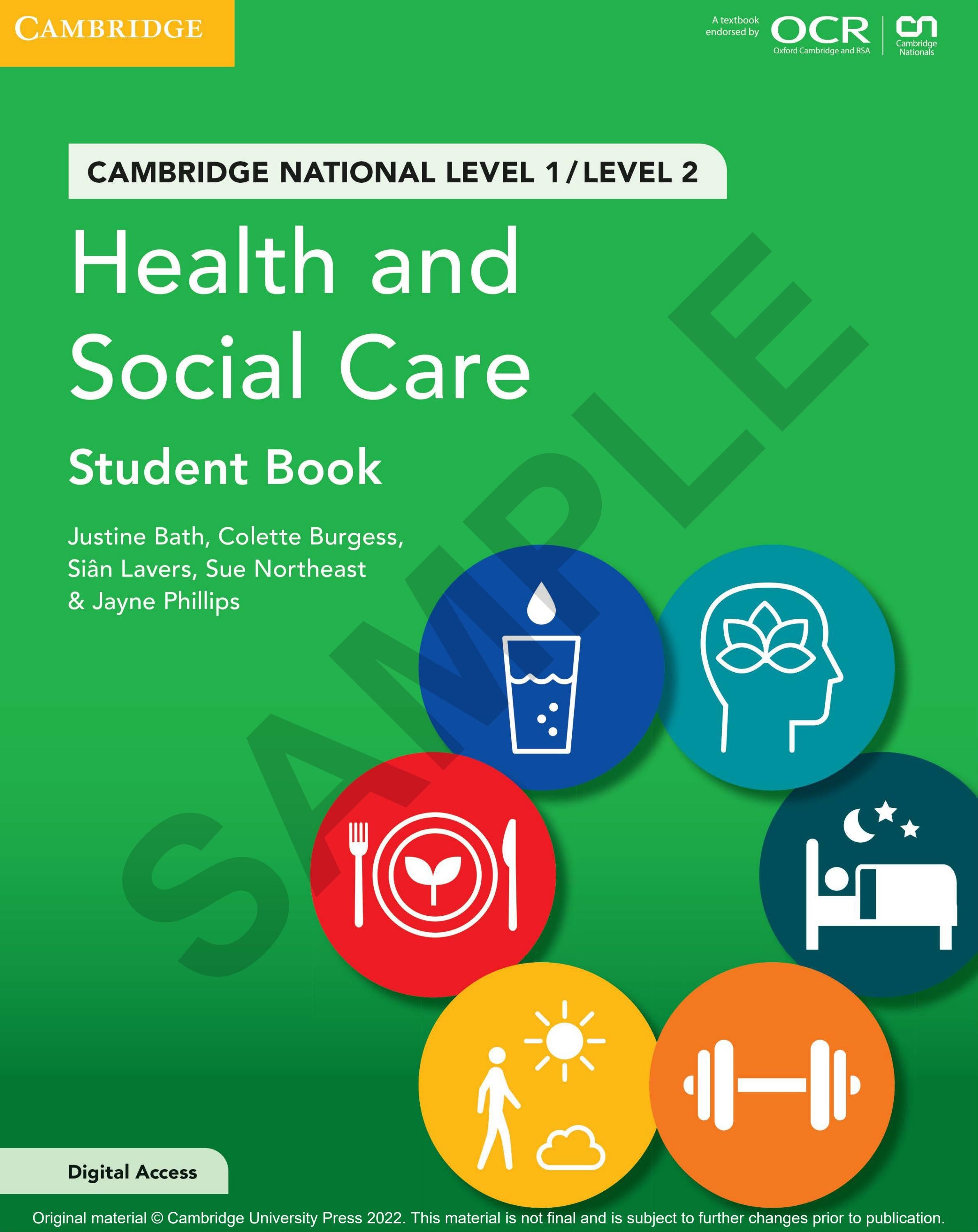 Cambridge Nationals - Health and Social Care Student Book by Cambridge ...