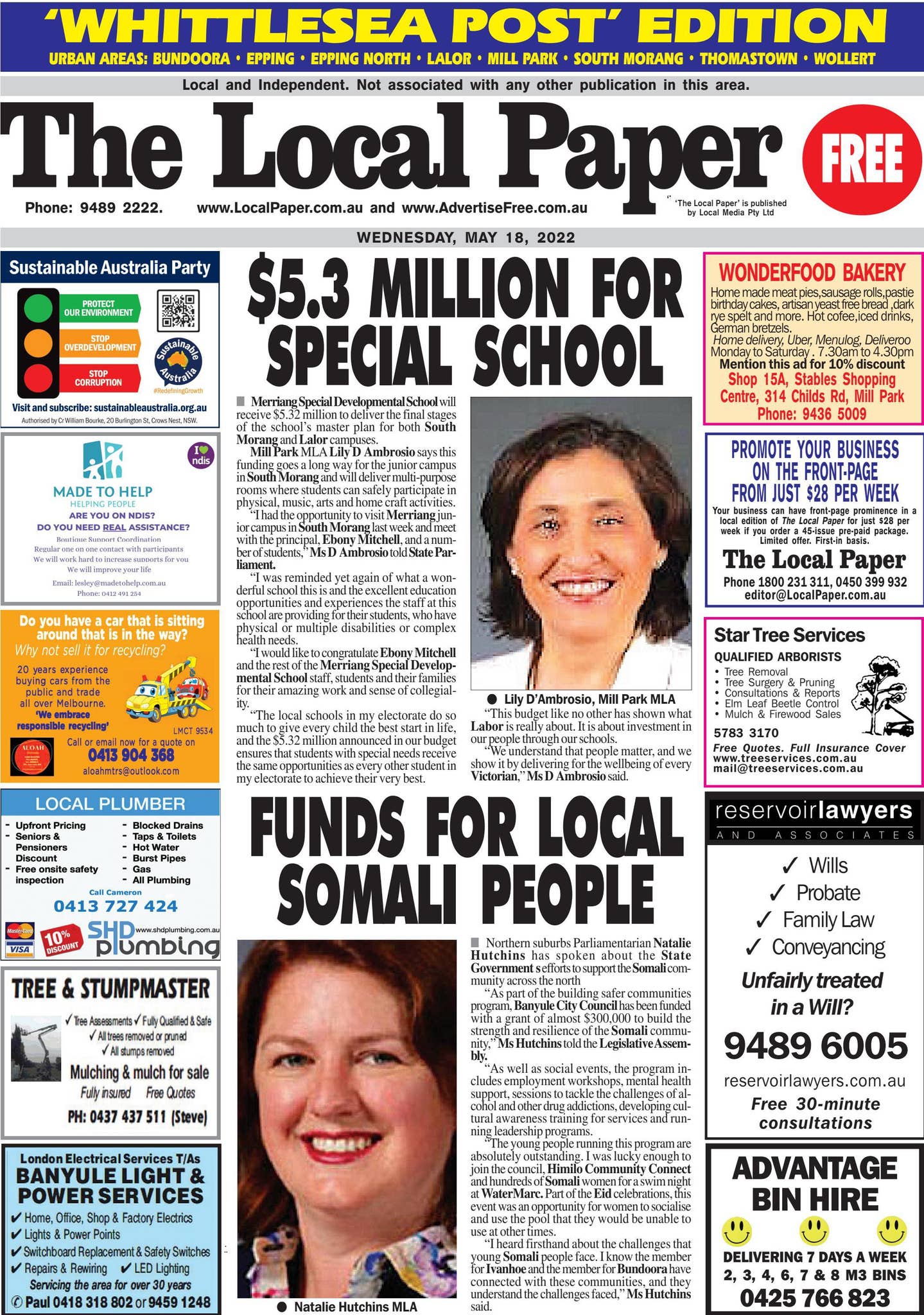 The Local Paper. Whittlesea Post Edition. Wed., May 18, 2022 by Ash ...